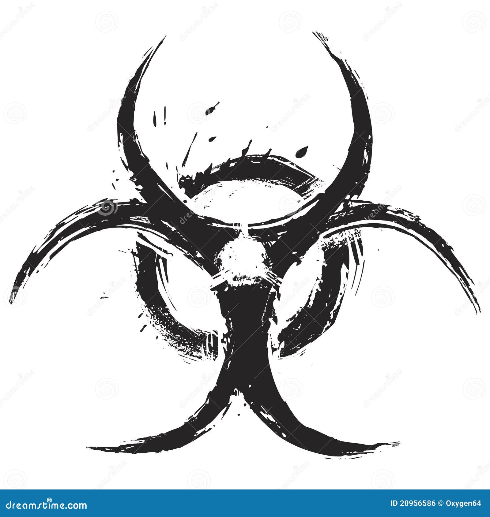 Symbole de Biohazard illustration de vecteur. Illustration du ...