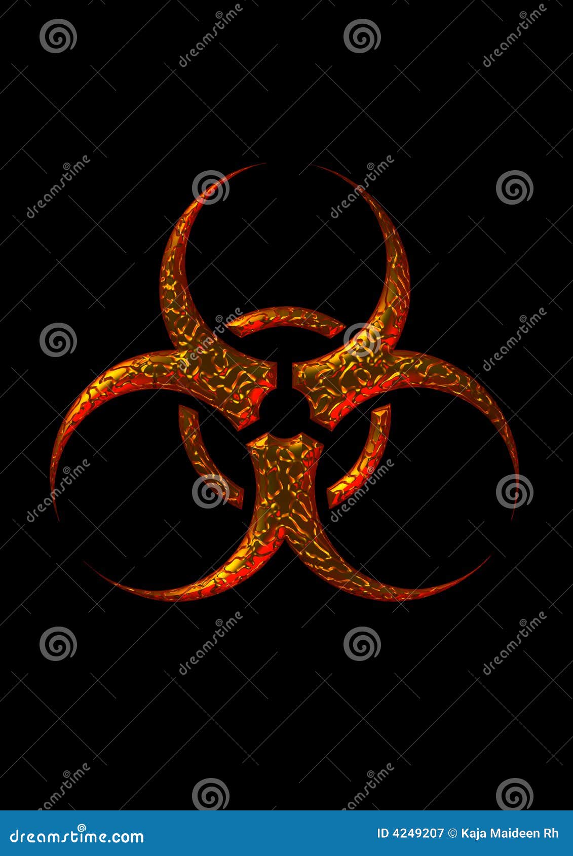 Symbole de Biohazard illustration stock. Illustration du découpage ...