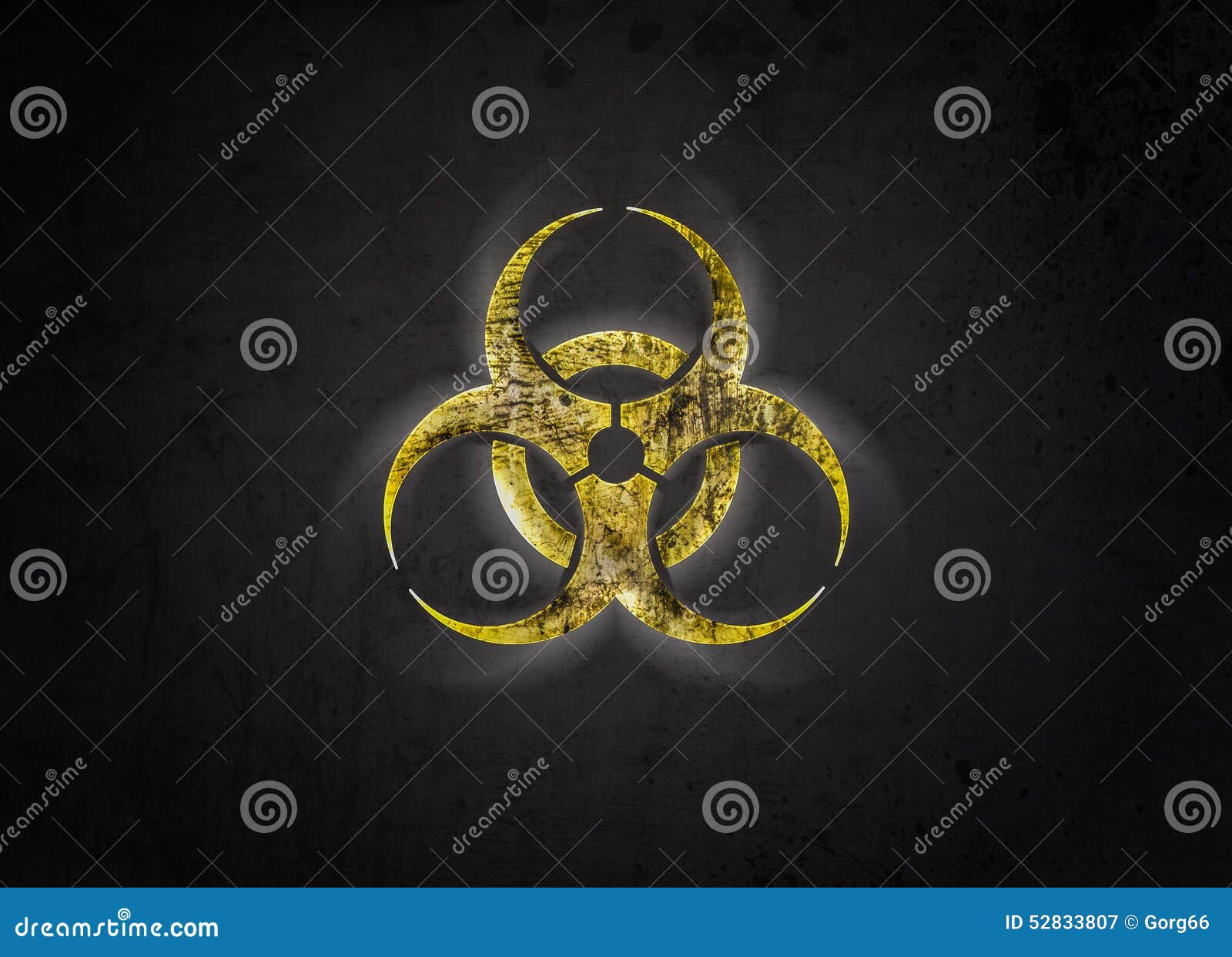Symbole de Biohazard illustration stock. Illustration du mort - 52833807