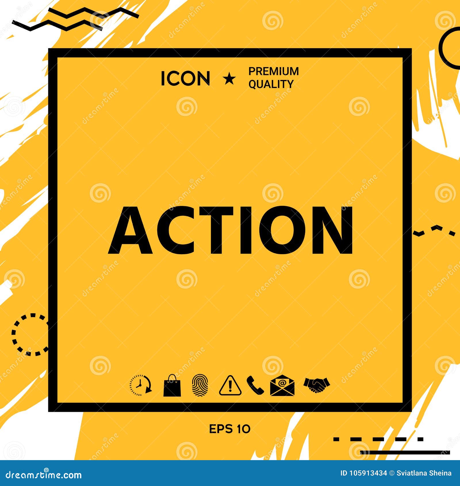 Symbole de bouton d'action illustration de vecteur. Illustration du ...