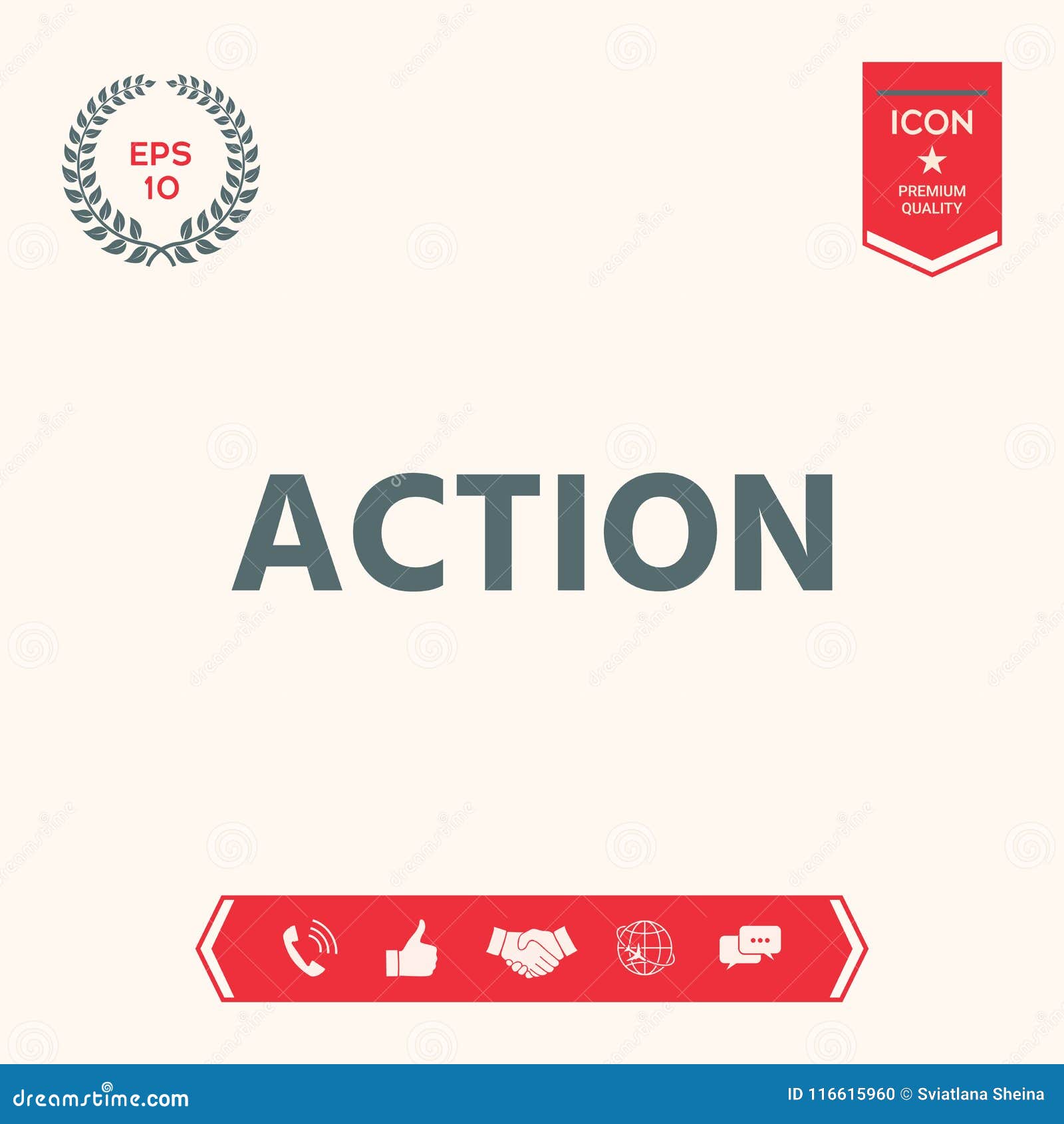 Symbole de bouton d'action illustration de vecteur. Illustration du ...