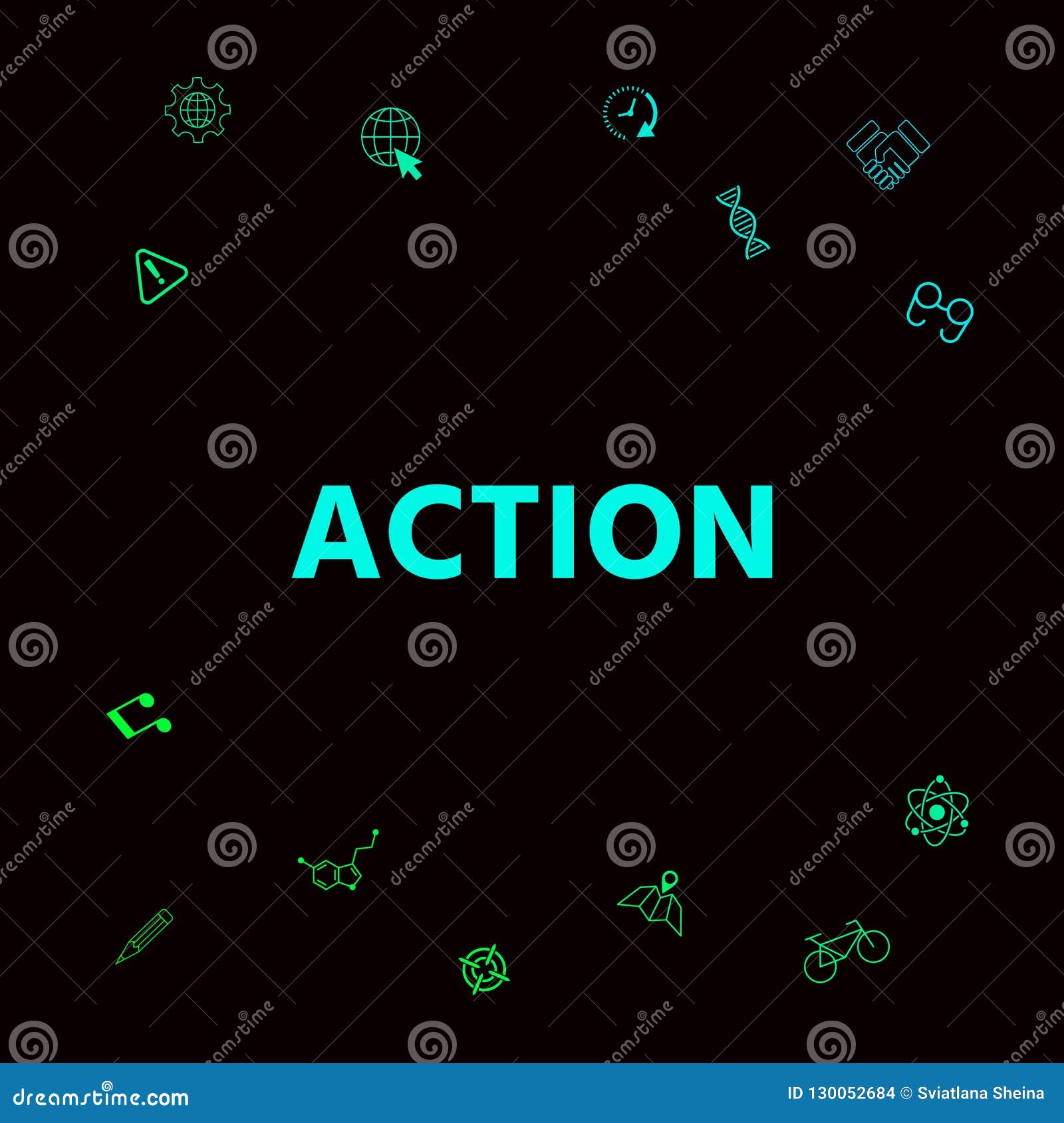 Symbole de bouton d'action illustration de vecteur. Illustration du ...