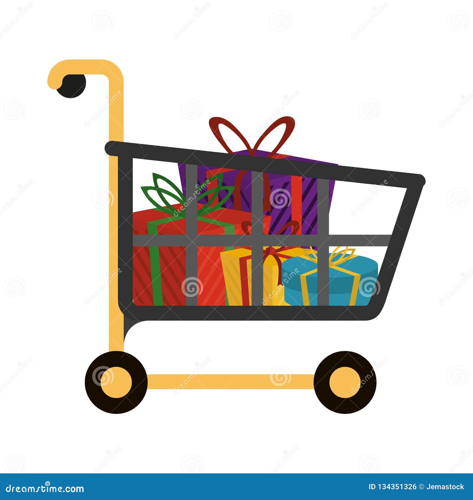 Symbole de caddie illustration de vecteur. Illustration du cadeau ...