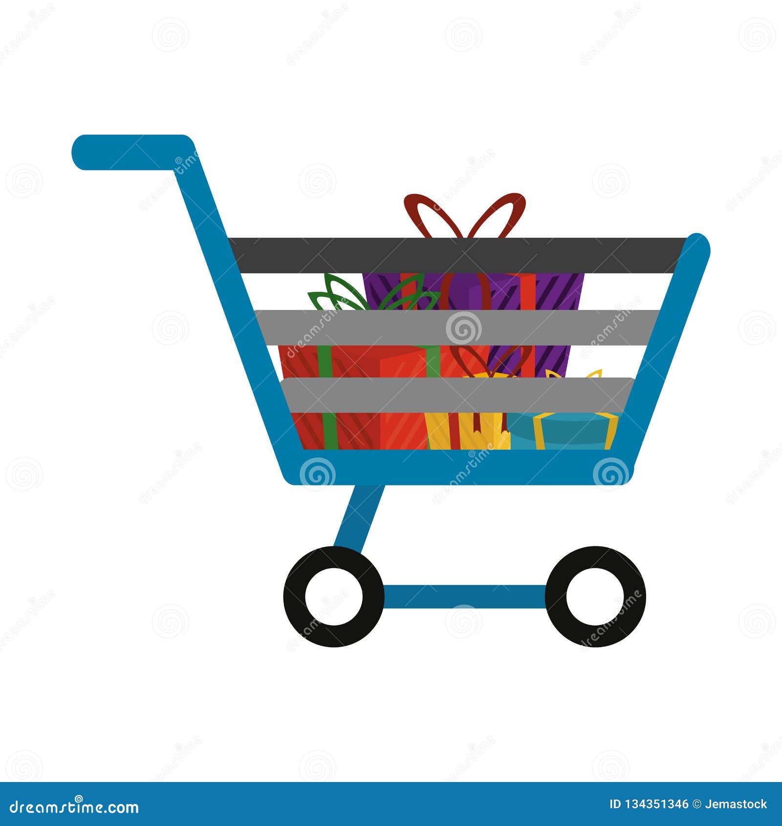 Symbole de caddie illustration de vecteur. Illustration du bouton ...