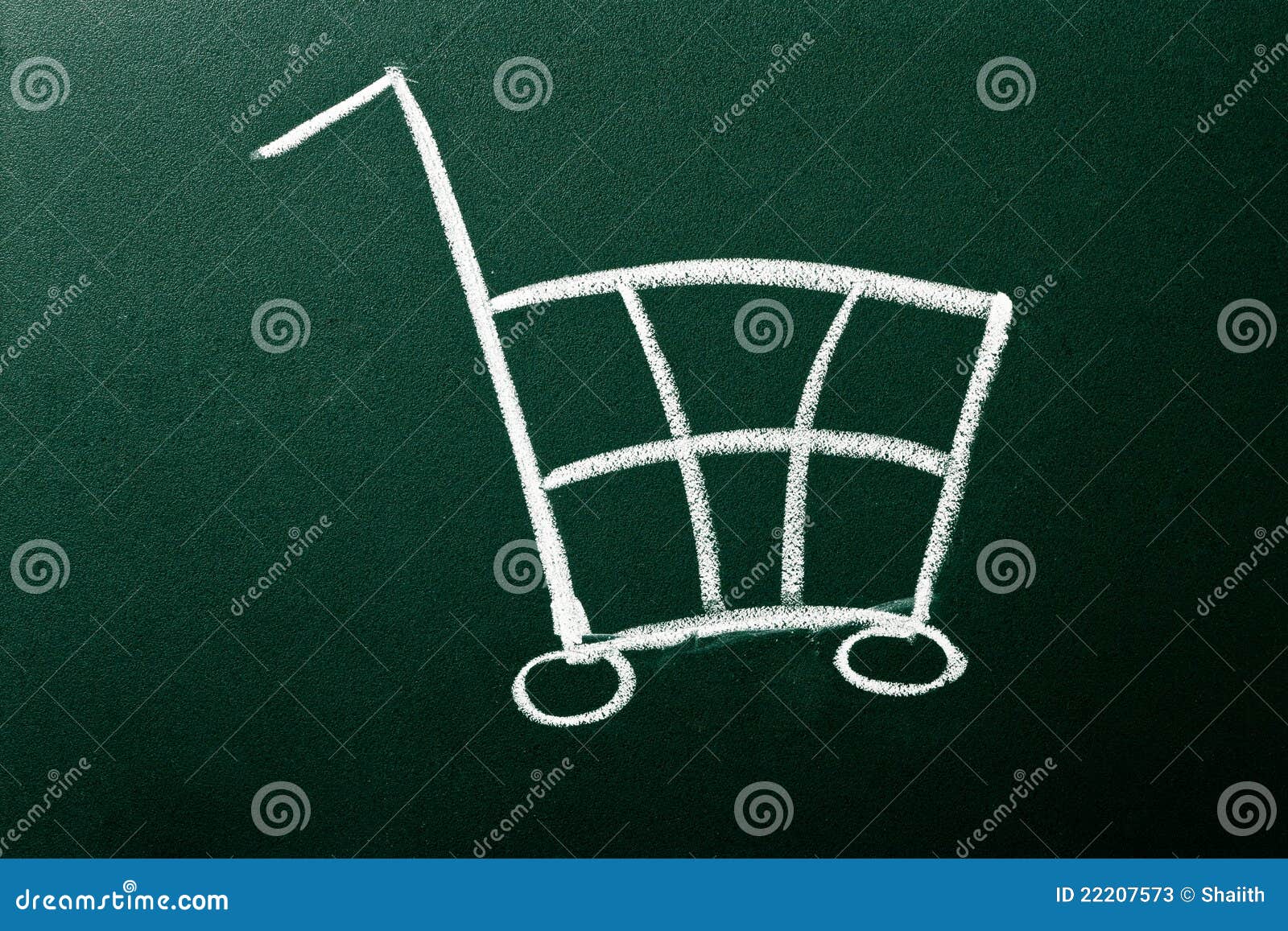 Symbole de caddie image stock. Image du vert, achats - 22207573