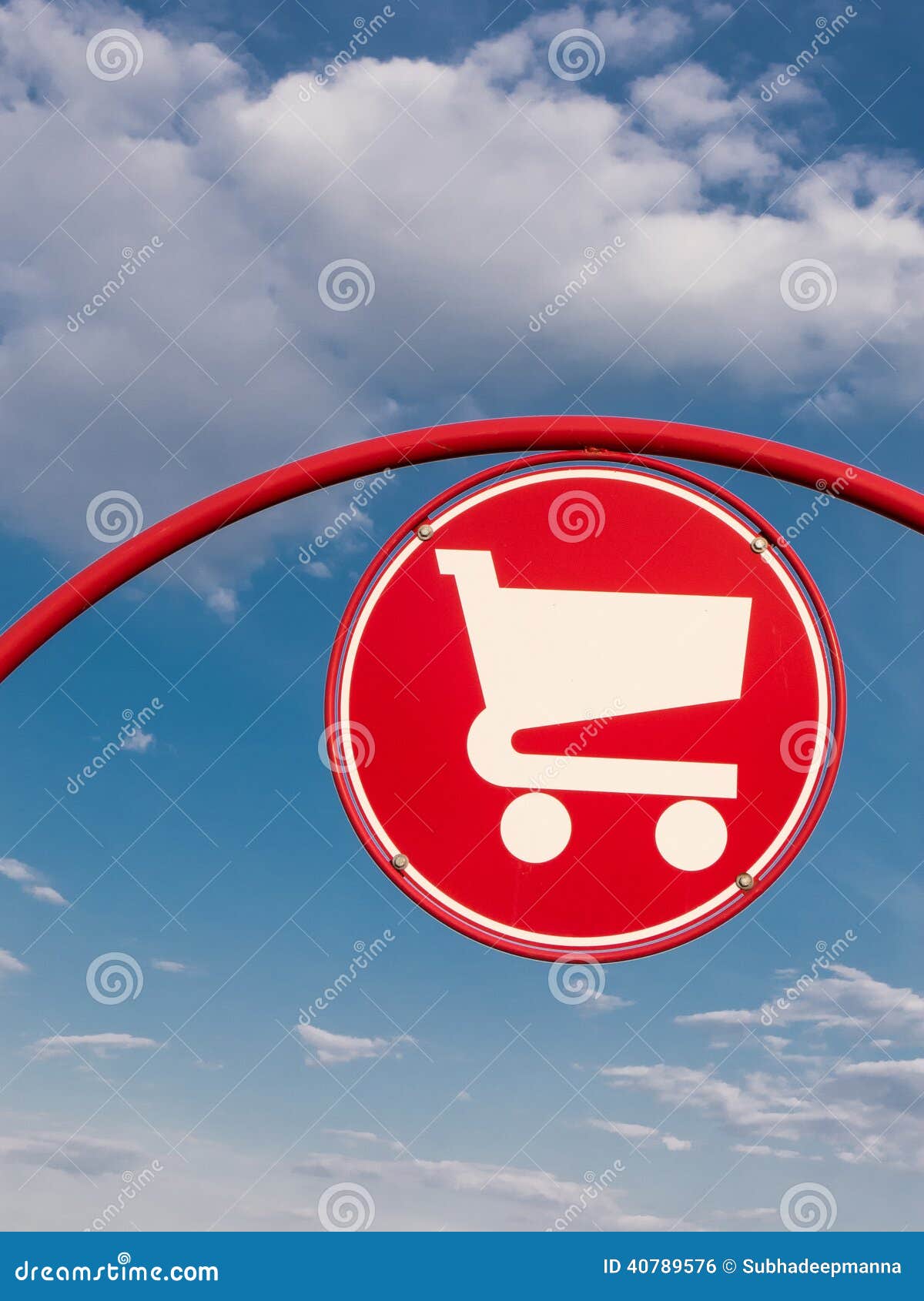 Symbole de caddie photo stock. Image du graphisme, isolement - 40789576