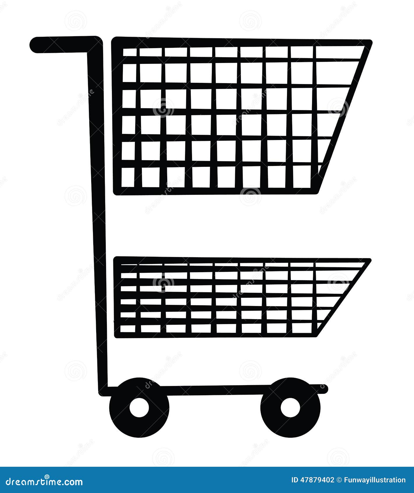 Symbole de caddie illustration de vecteur. Illustration du étiquette ...