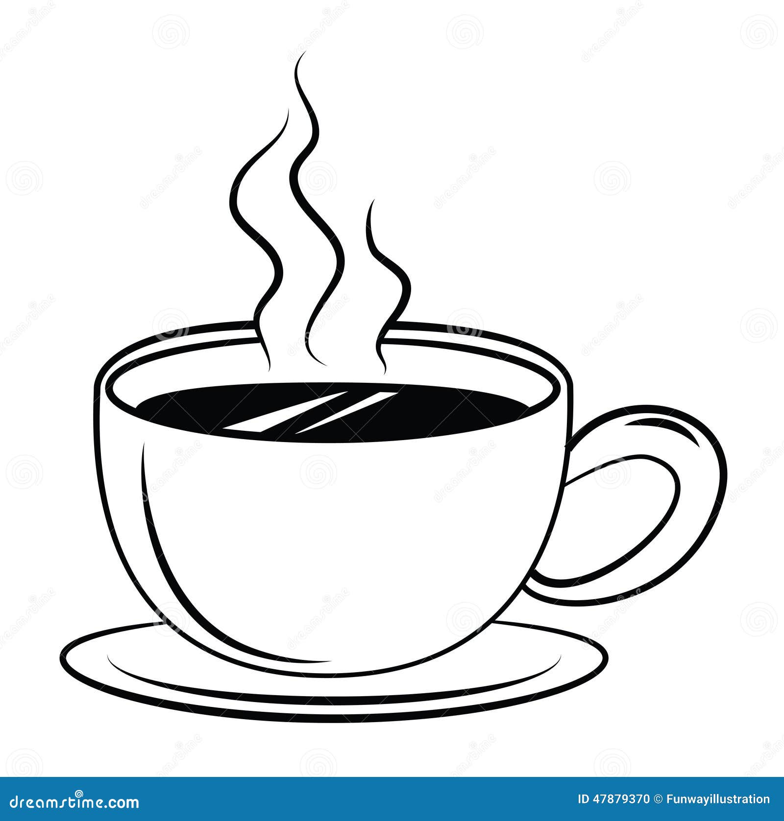 Symbole de café illustration de vecteur. Illustration du chaud - 47879370