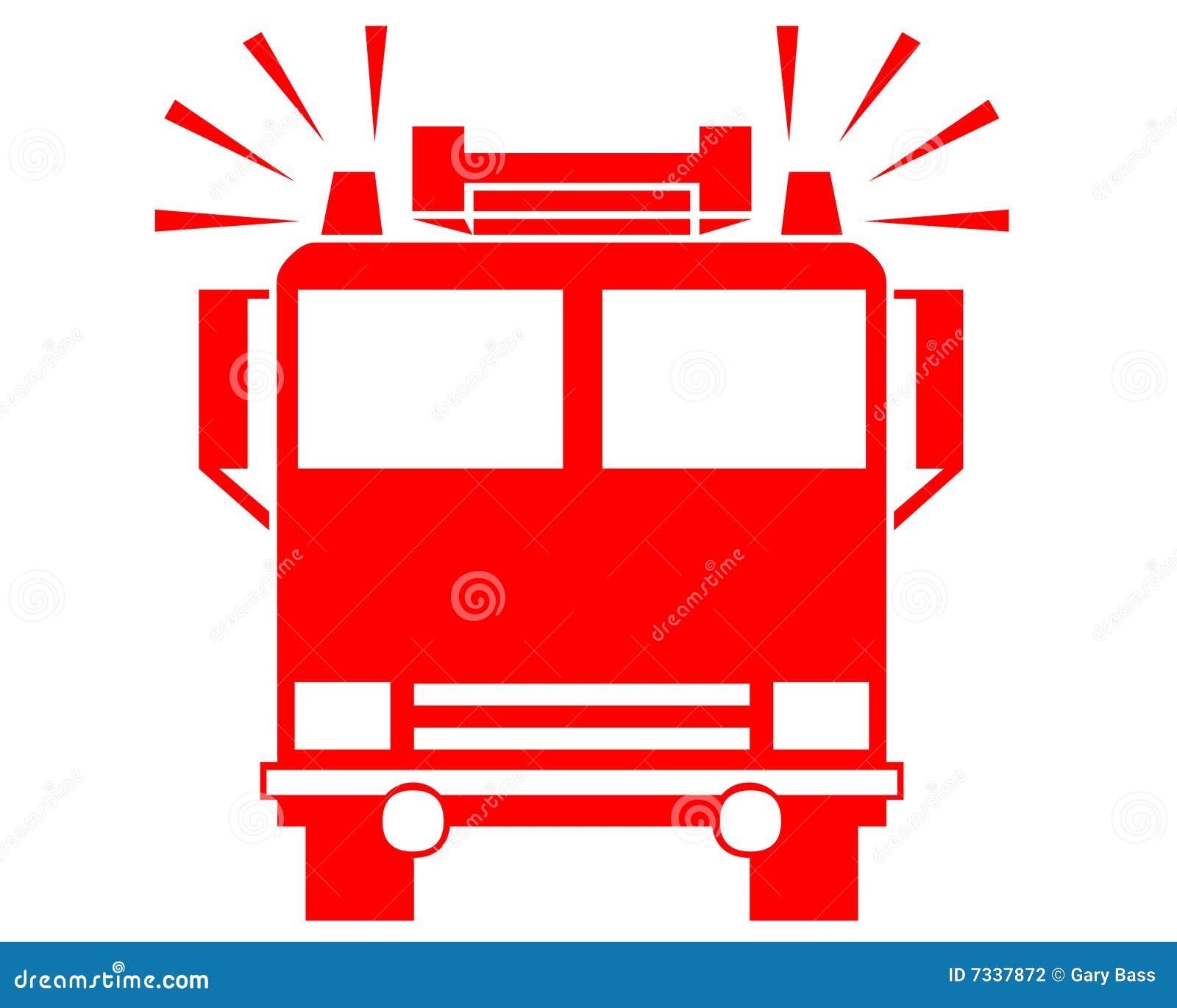 Symbole De Camion De Pompiers Photographie stock - Image: 7337872