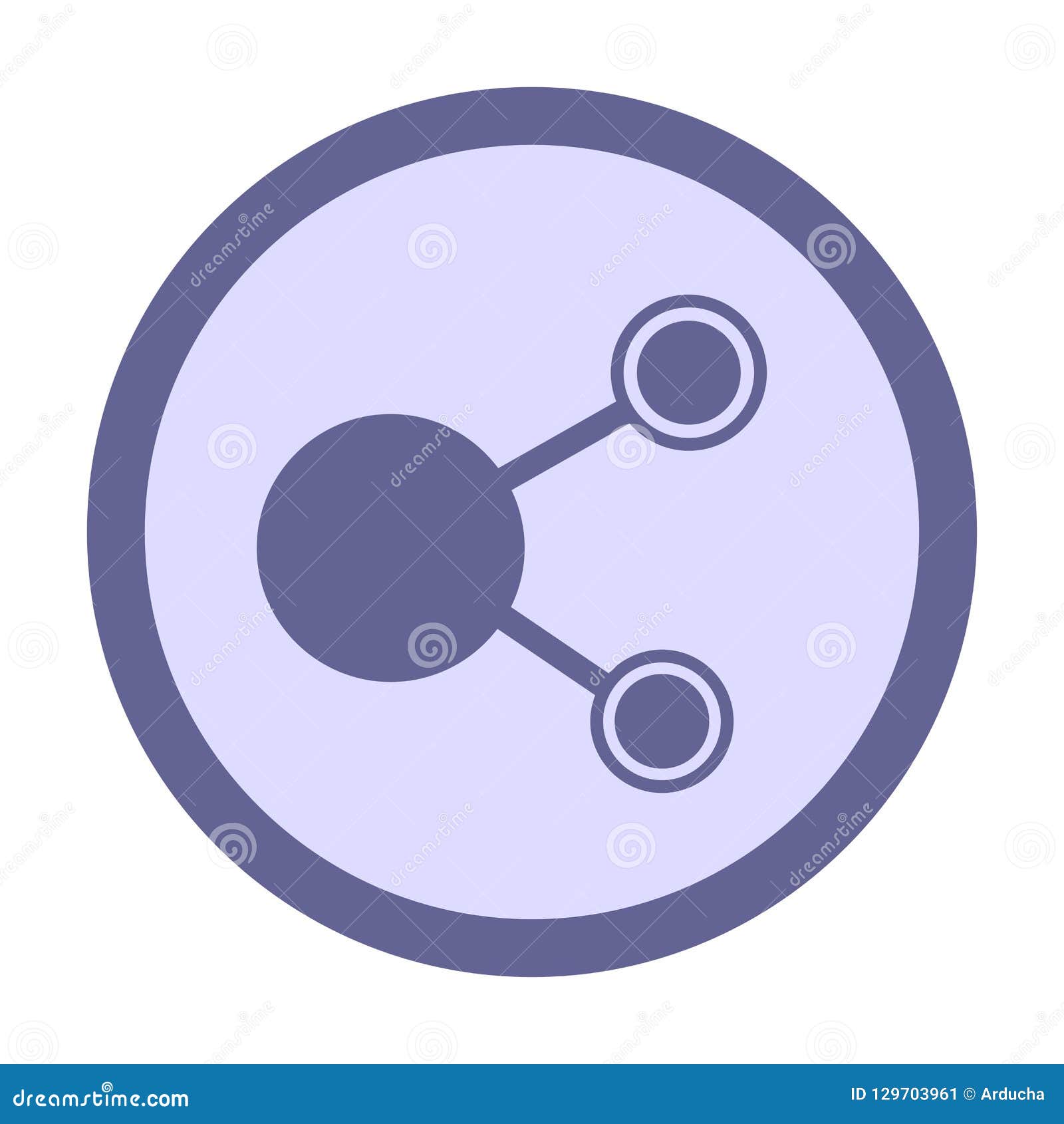 Symbole de cercle de lien illustration stock. Illustration du medias ...