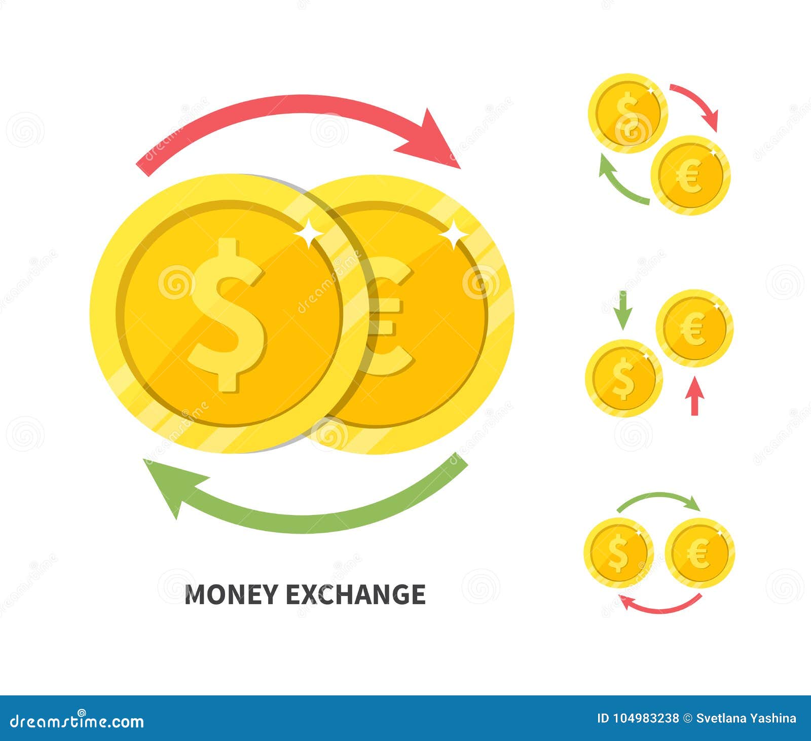 Symbole De Change, Illustration Plate De Vecteur Illustration de ...