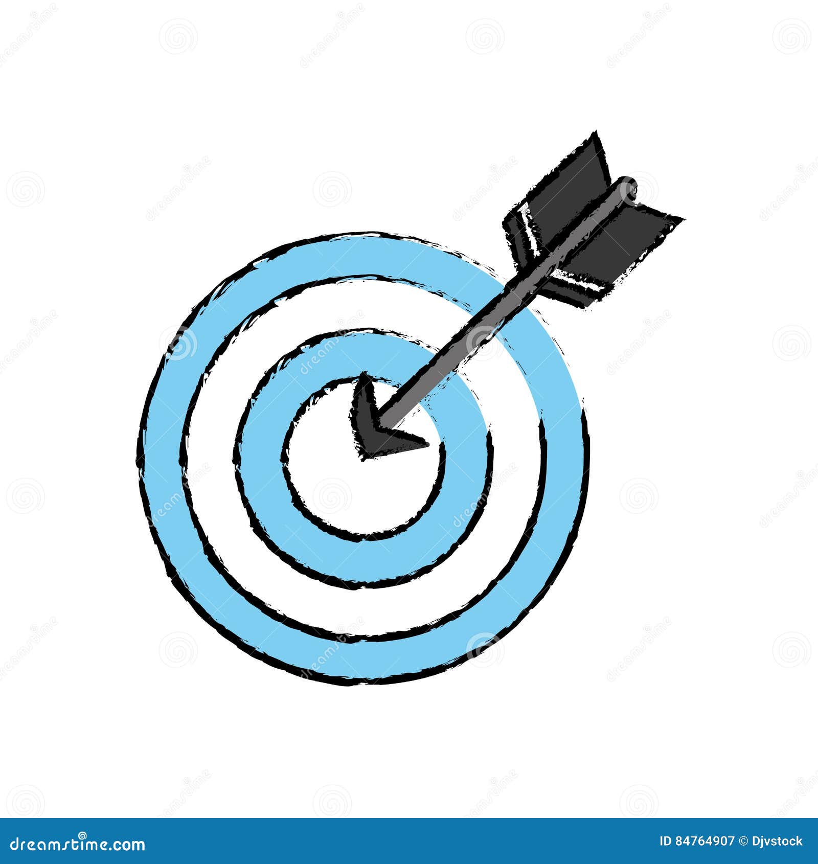 Symbole de cible de cible illustration stock. Illustration du rond ...