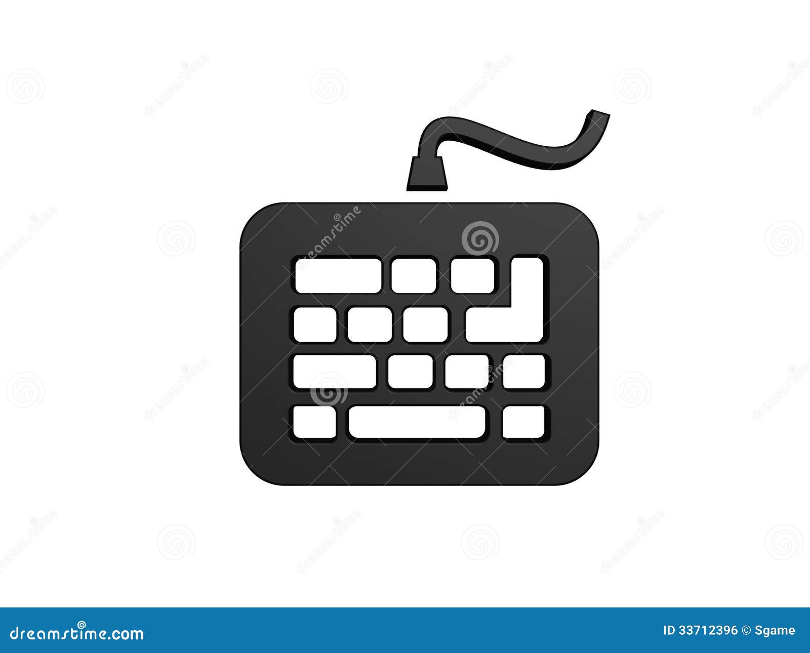Symbole de clavier illustration stock. Illustration du symbole - 33712396