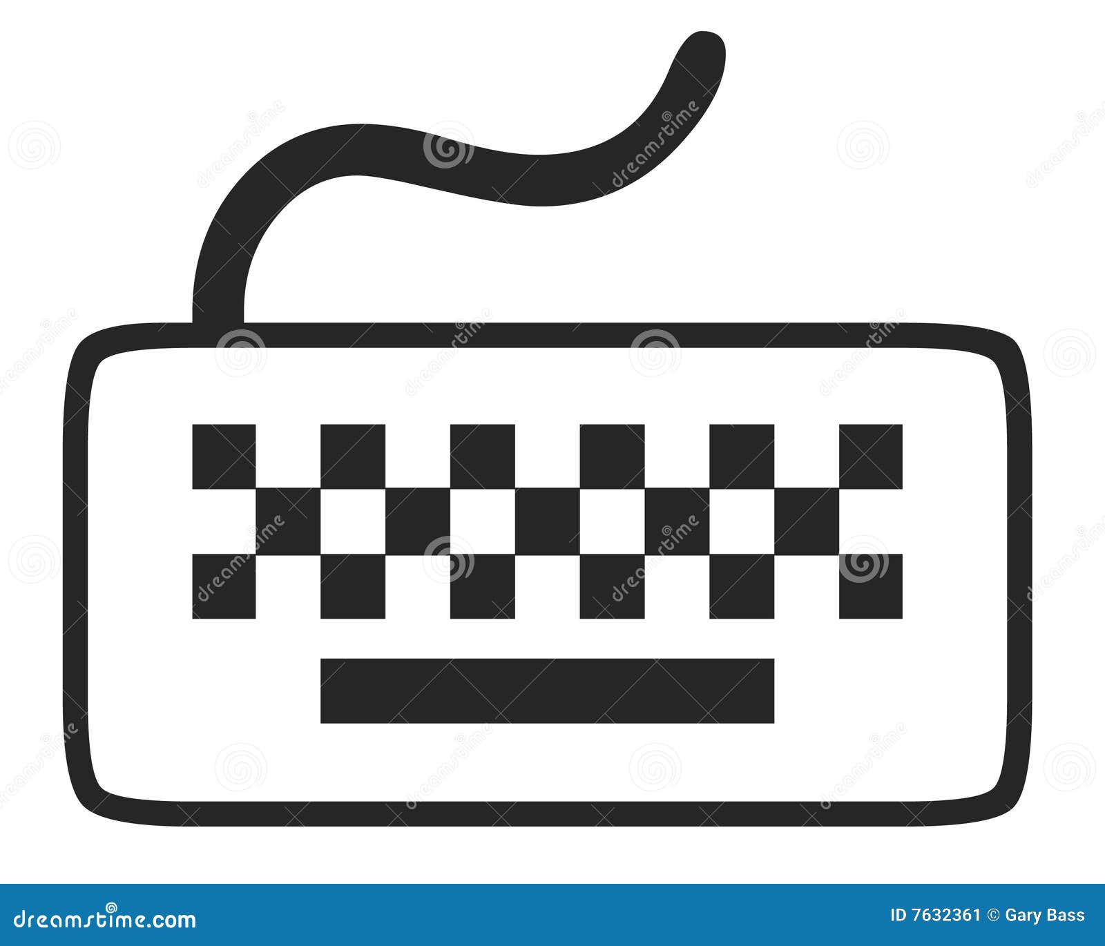 Symbole de clavier illustration stock. Illustration du conception - 7632361