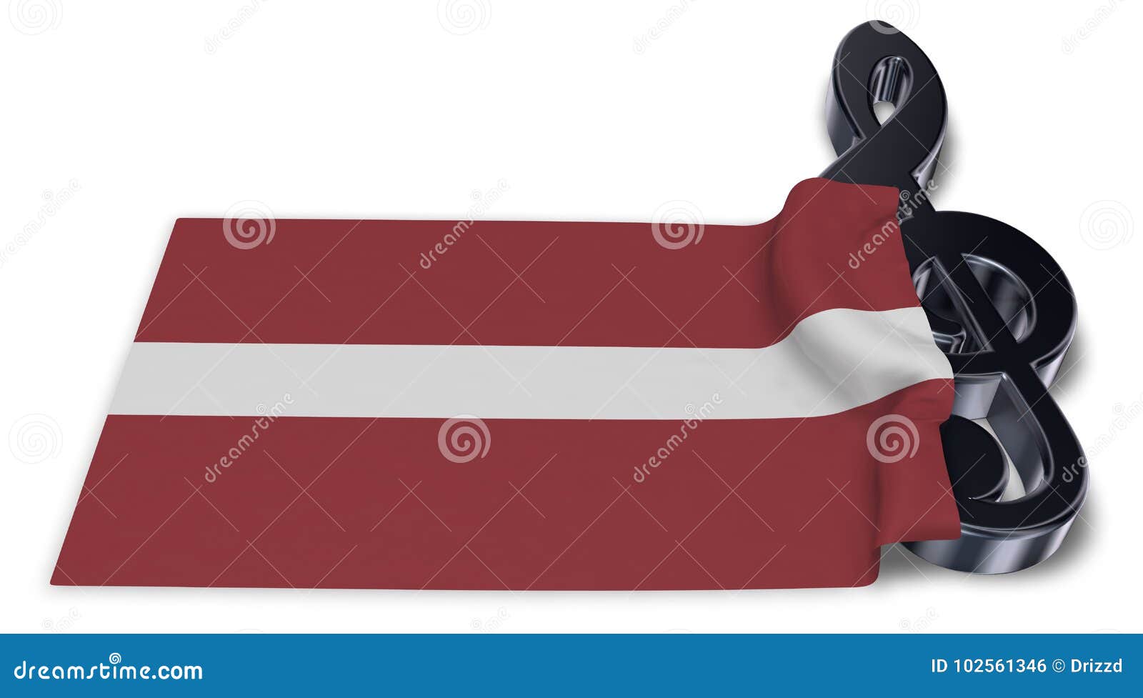 Symbole De Clef Et Drapeau De La Lettonie Illustration Stock ...