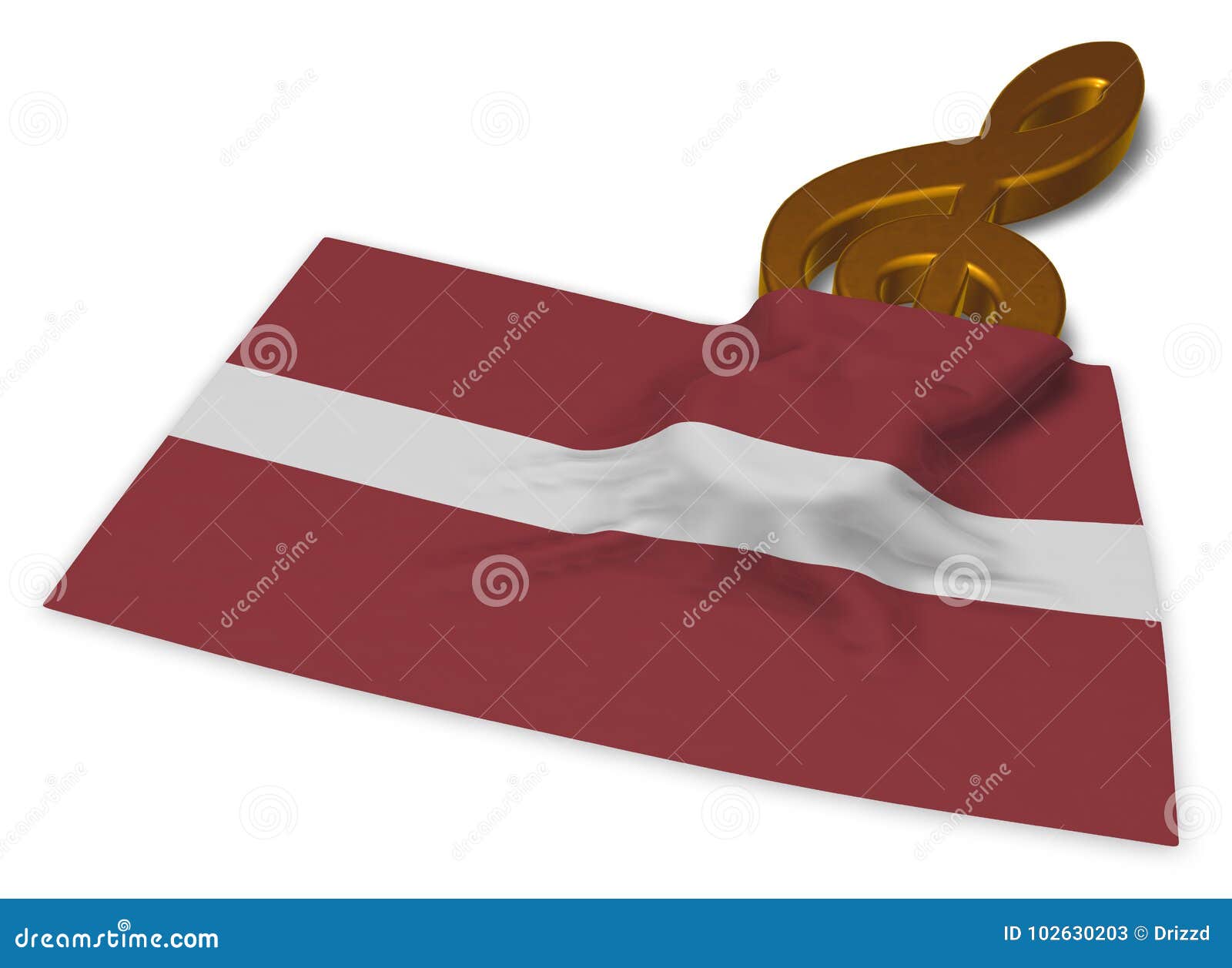 Symbole De Clef Et Drapeau De La Lettonie Illustration Stock ...