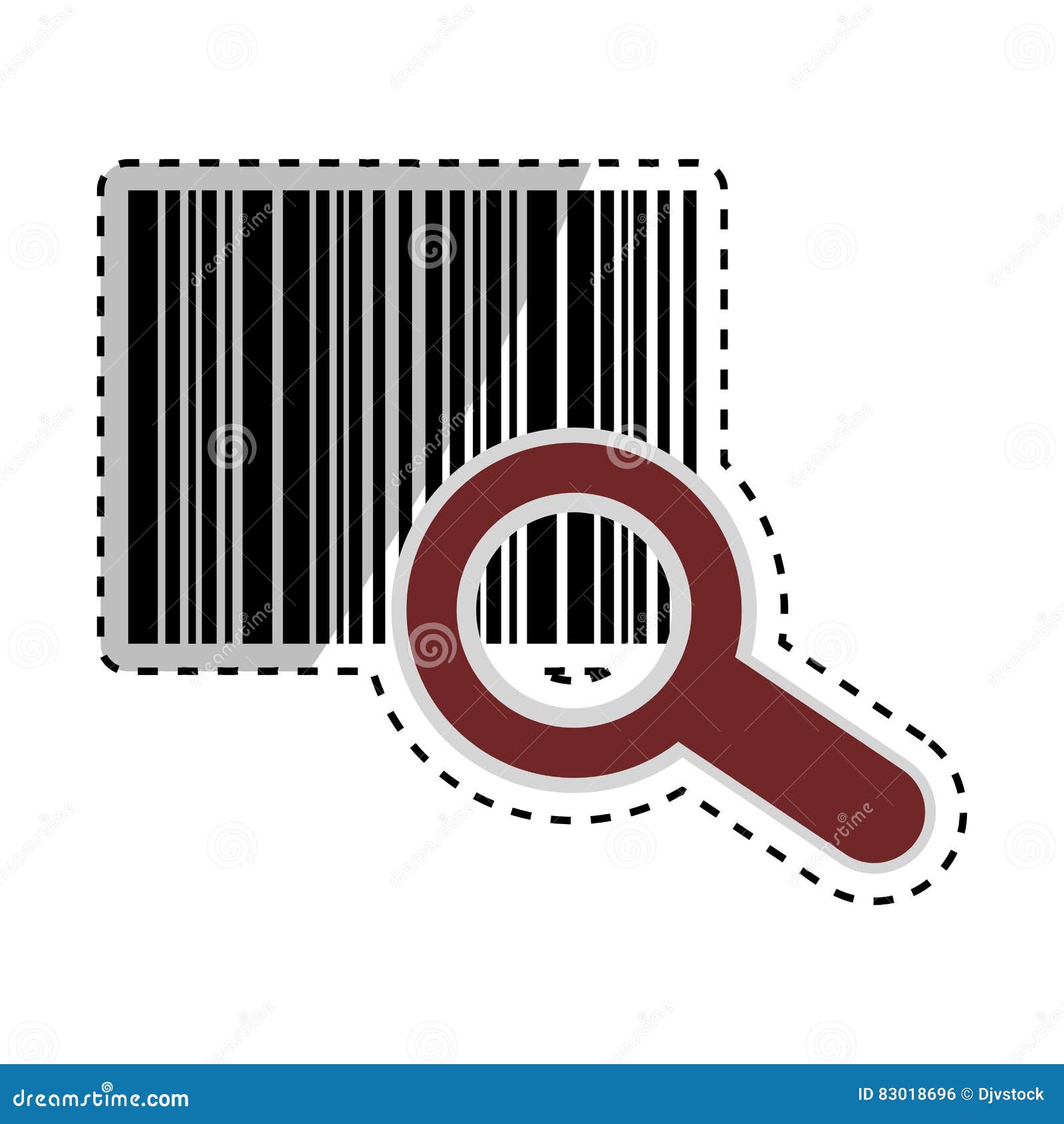 Symbole de code barres illustration stock. Illustration du code - 83018696