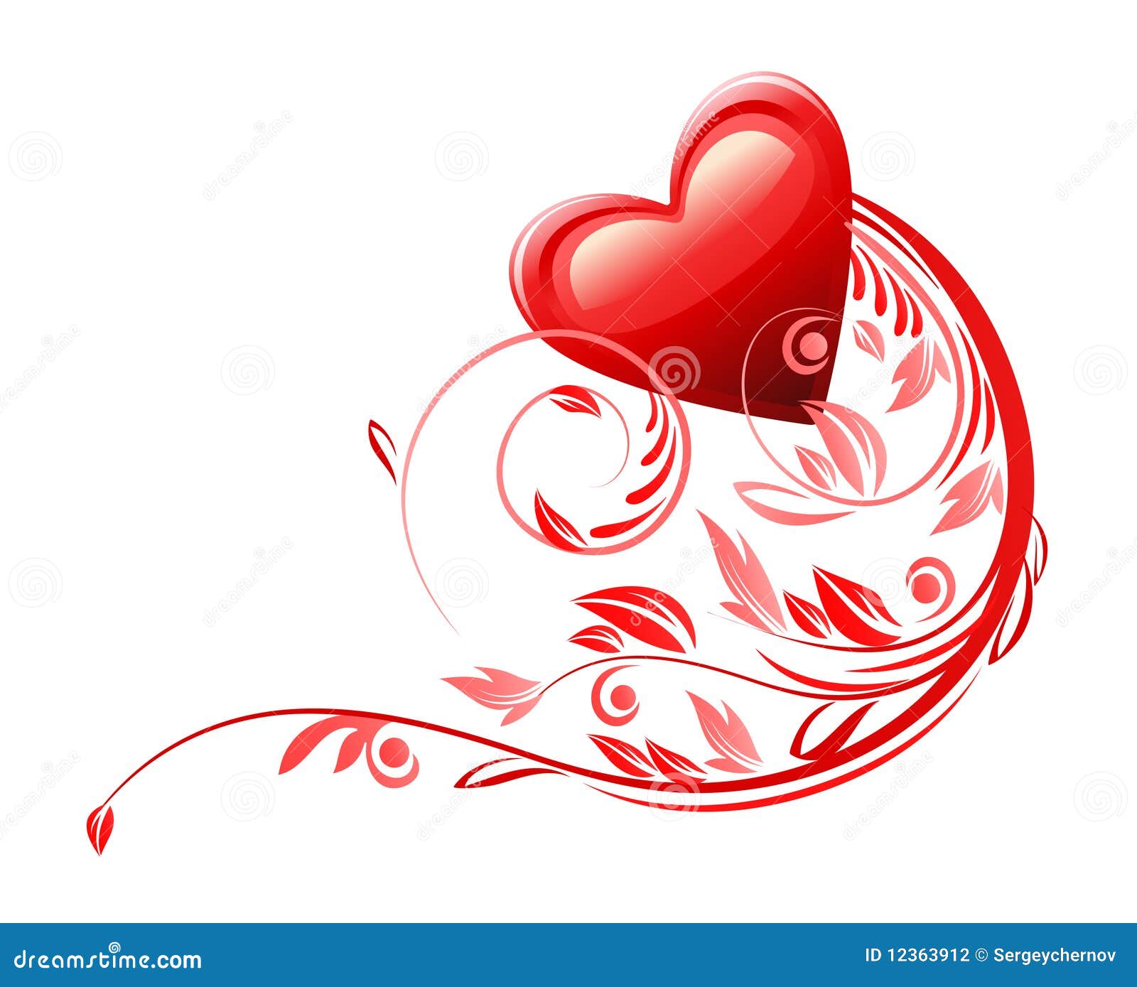Symbole de coeur d'amour illustration stock. Illustration du décoration ...