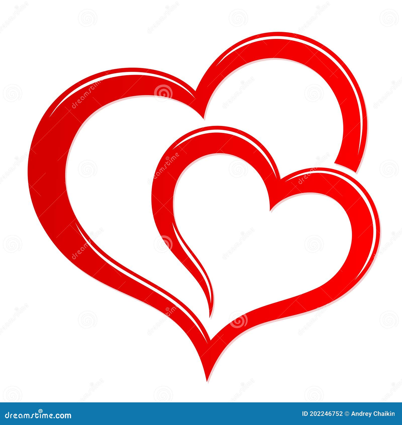 Symbole de coeur stylisé. illustration de vecteur. Illustration du logo ...