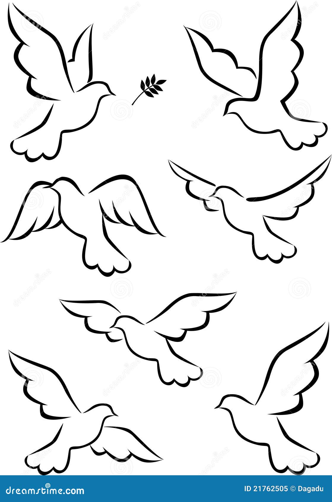 Symbole de colombe illustration de vecteur. Illustration du amour ...