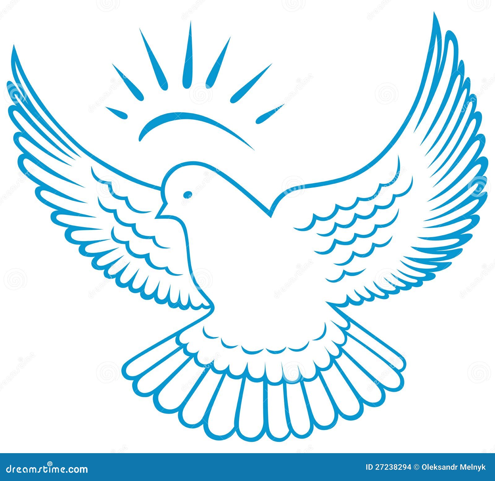 Symbole De Colombe De Vecteur Illustration de Vecteur - Image: 27238294
