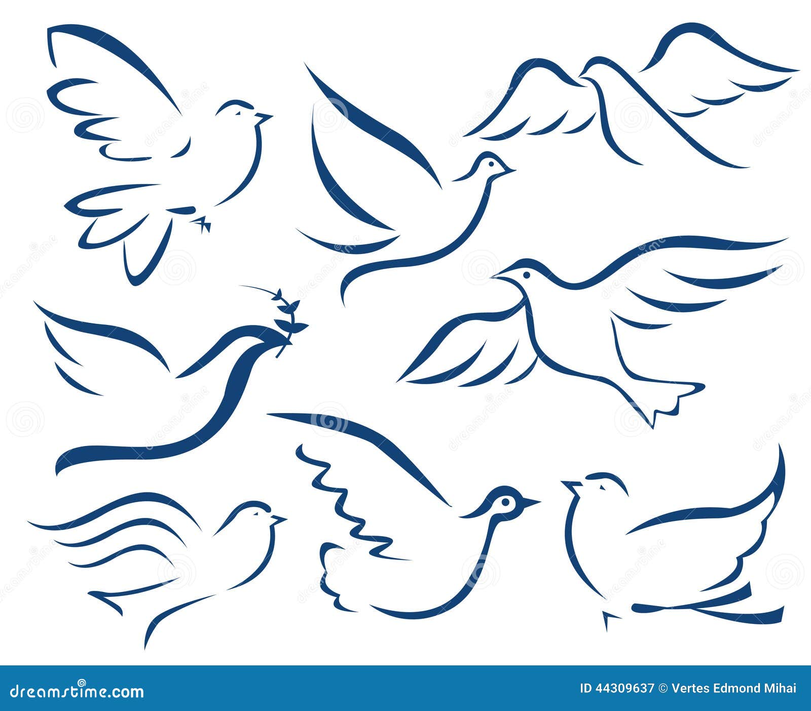 Symbole De Colombe De Vecteur Illustration de Vecteur - Illustration du ...