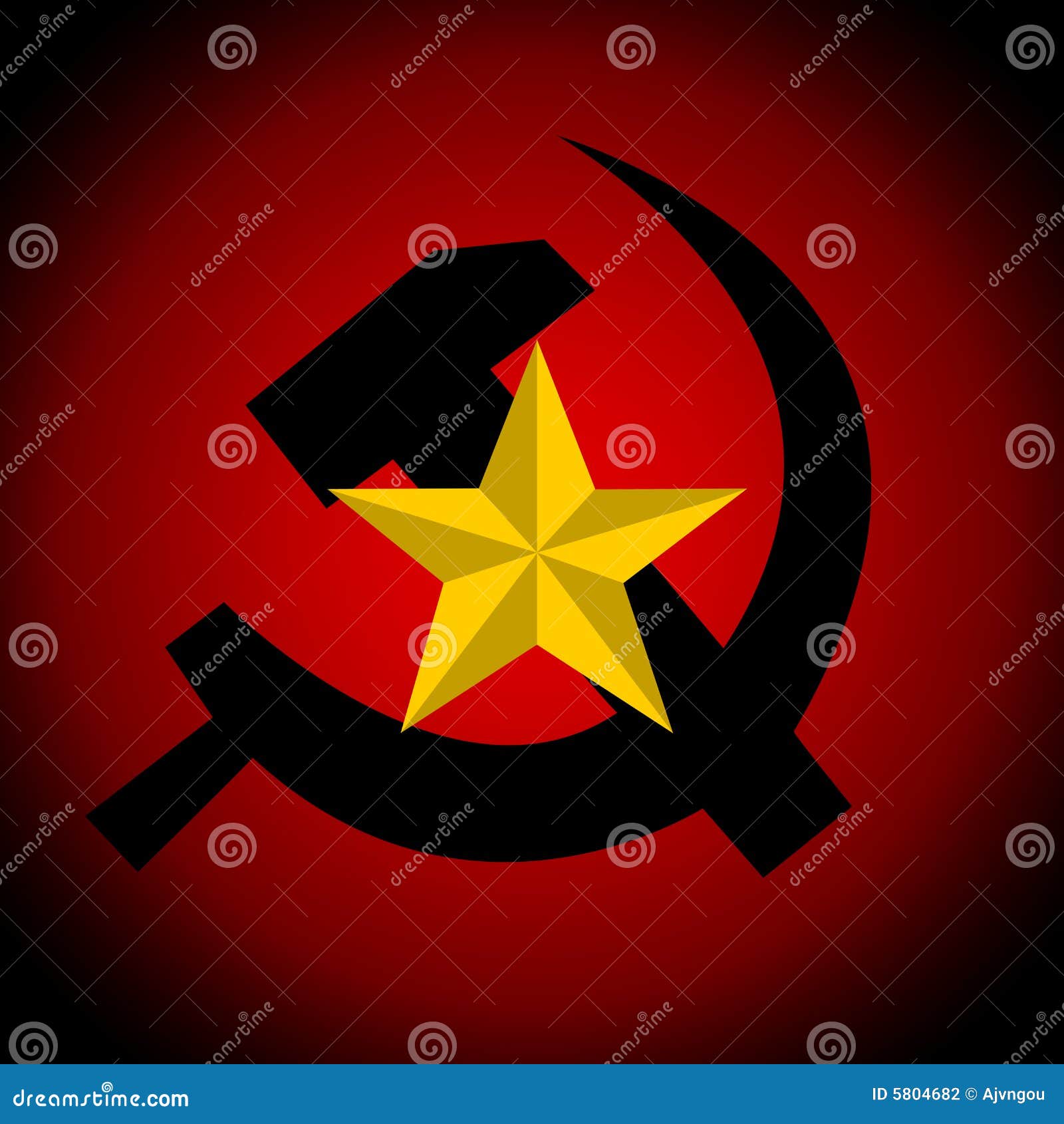 Symbole de communisme illustration stock. Illustration du facile - 5804682
