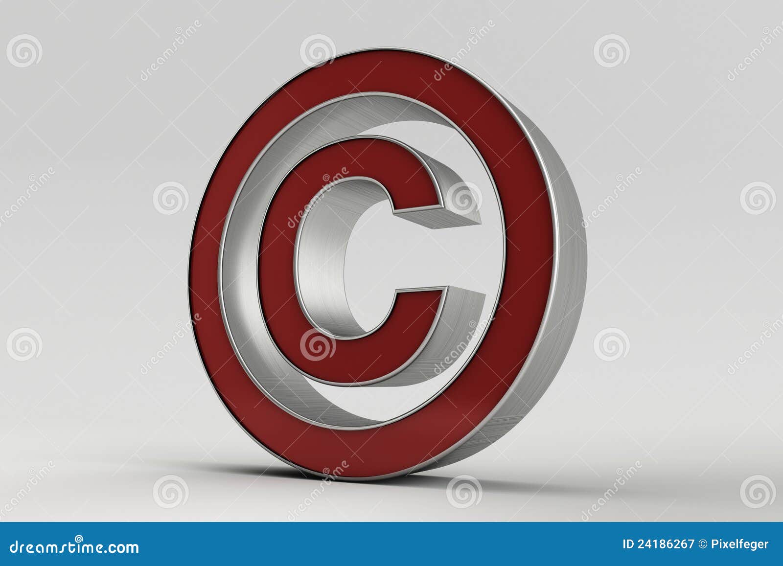 Symbole de copyright illustration stock. Illustration du rond - 24186267