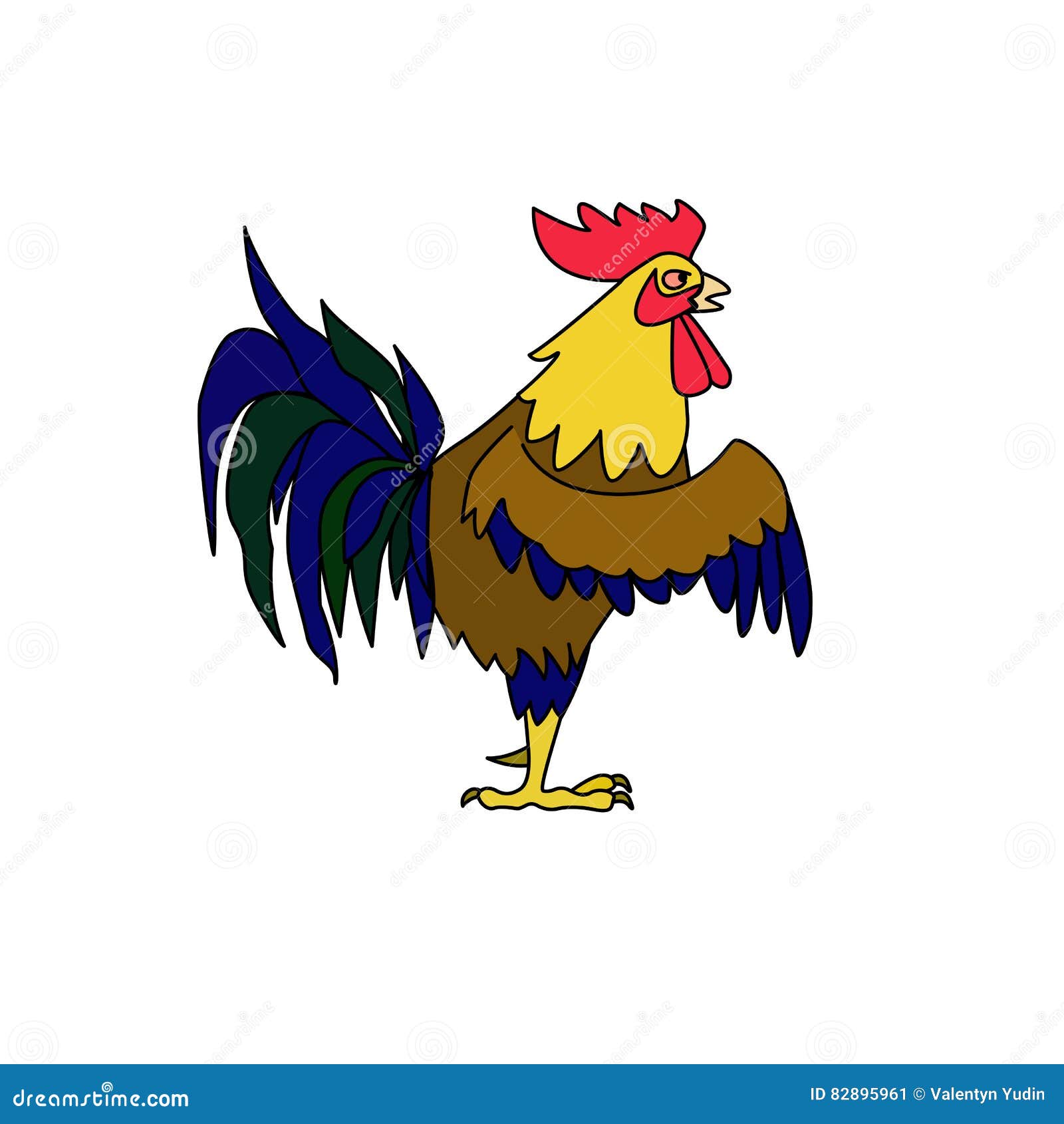 Symbole de coq illustration de vecteur. Illustration du concept - 82895961