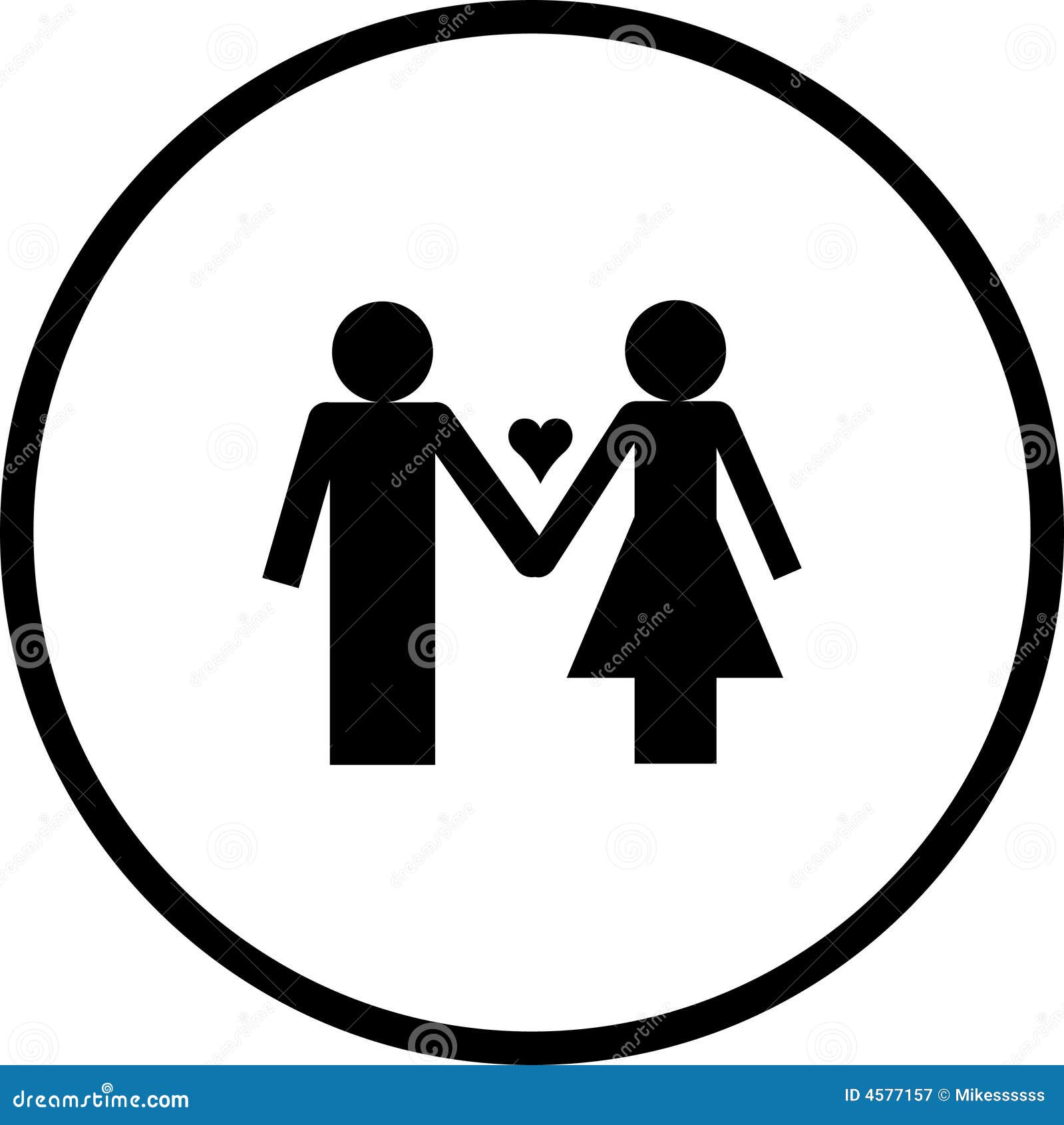 Symbole de couples d'amour illustration de vecteur. Illustration du ...