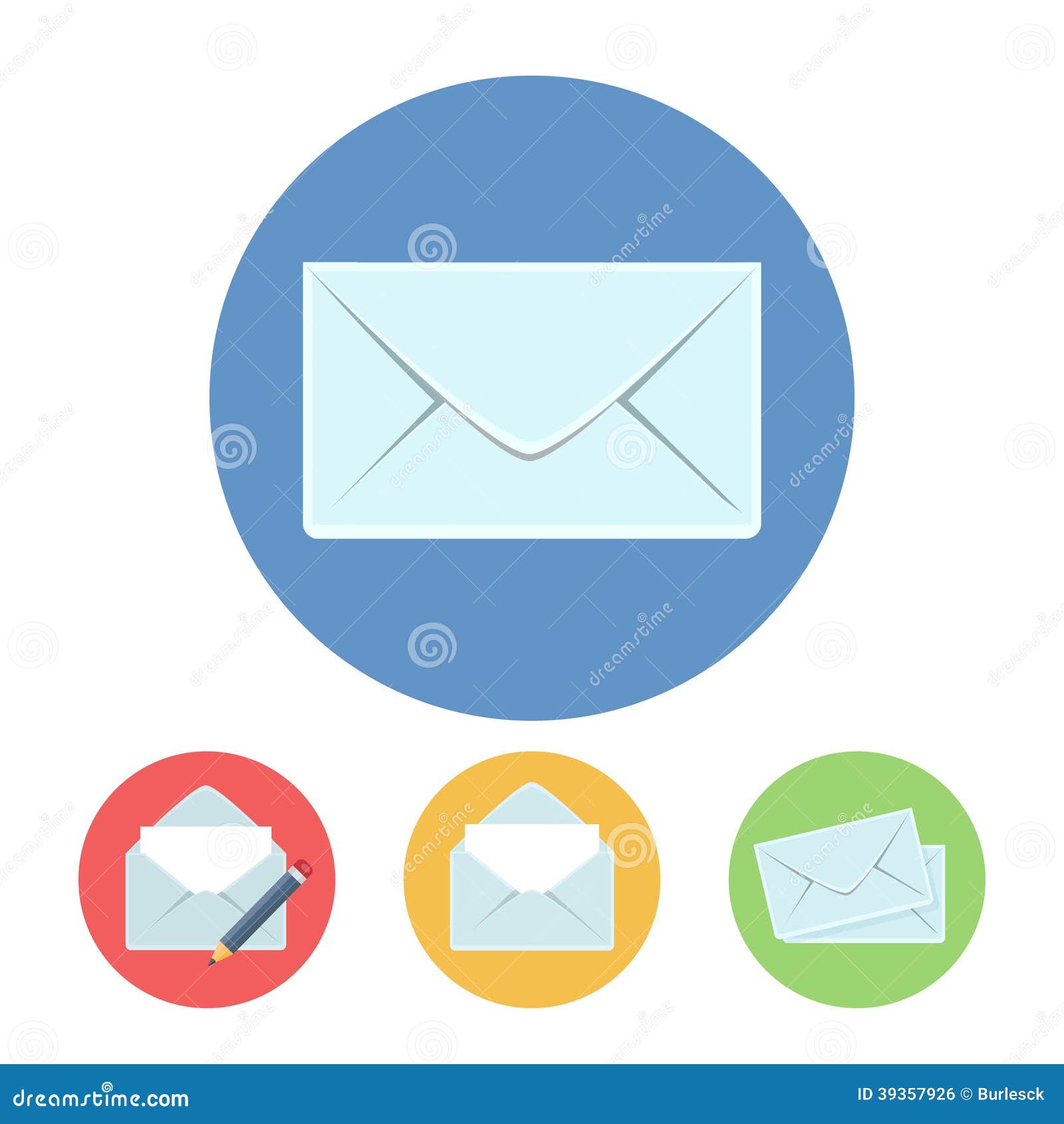 Symbole de courrier illustration de vecteur. Illustration du document ...