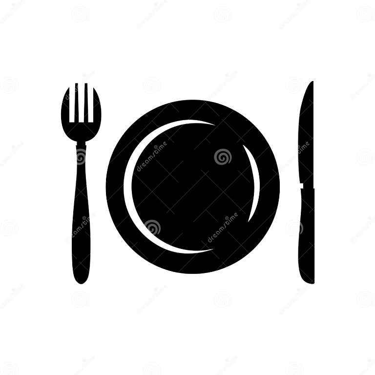 Symbole de couverts illustration de vecteur. Illustration du couverts ...