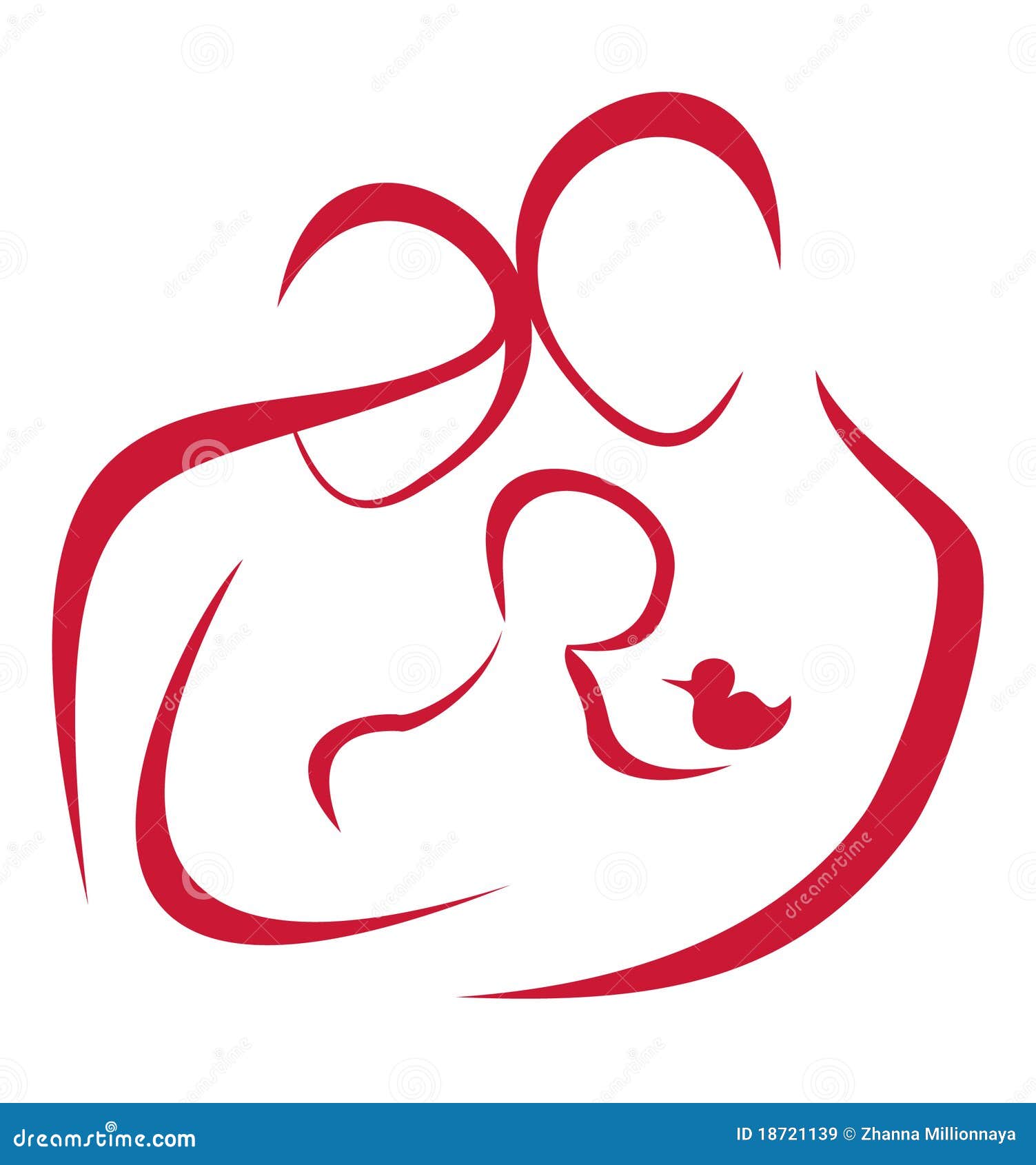 Symbole de famille illustration de vecteur. Illustration du père - 18721139