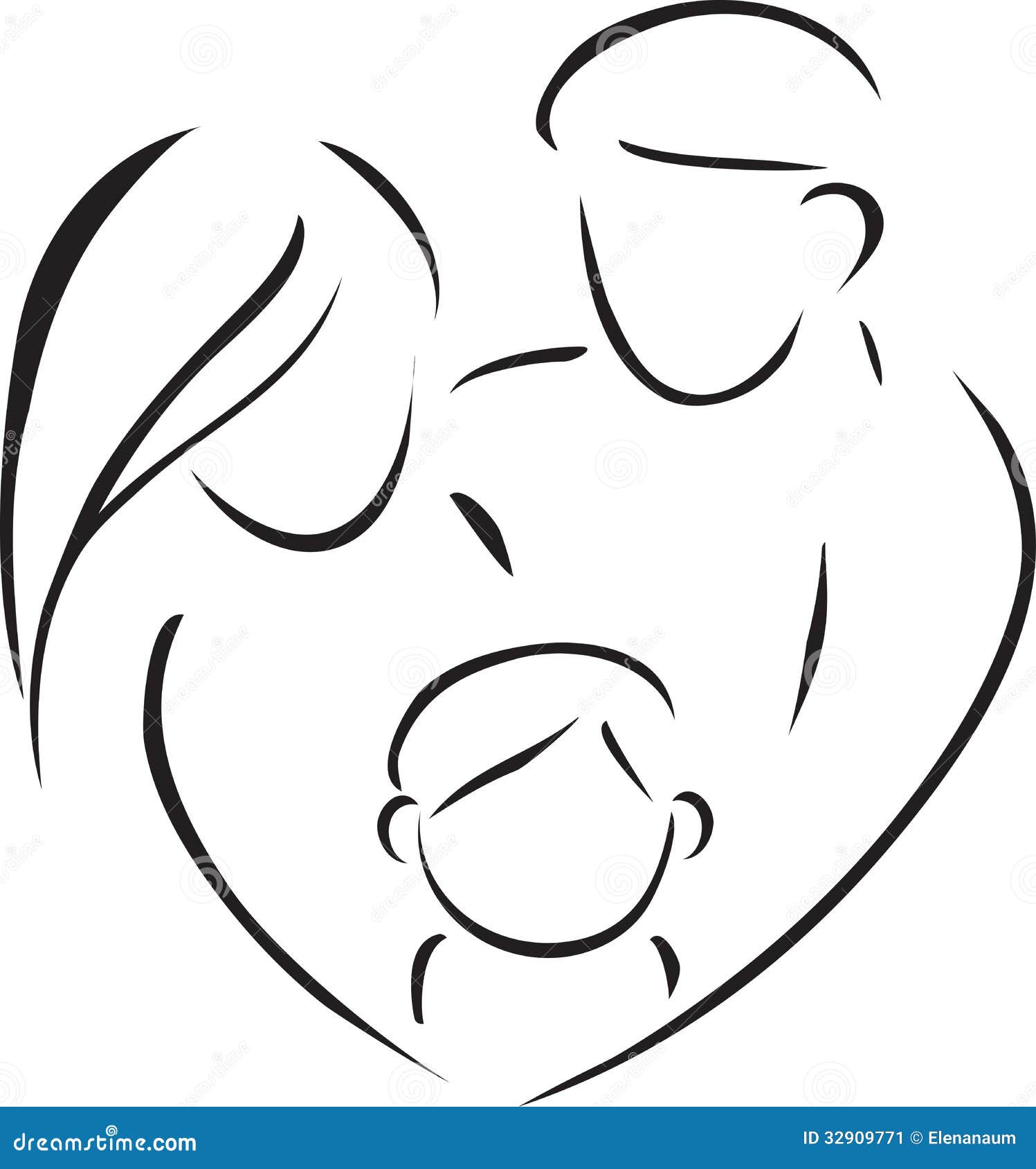 Symbole de famille illustration de vecteur. Illustration du amour ...