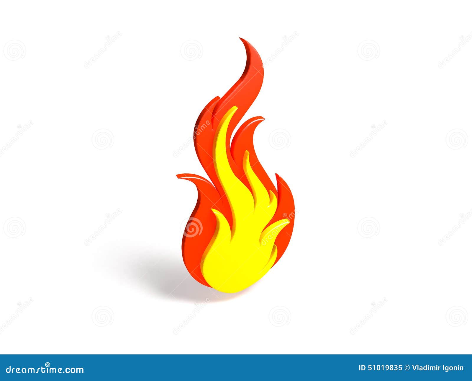 Symbole de feu illustration stock. Illustration du jaune - 51019835