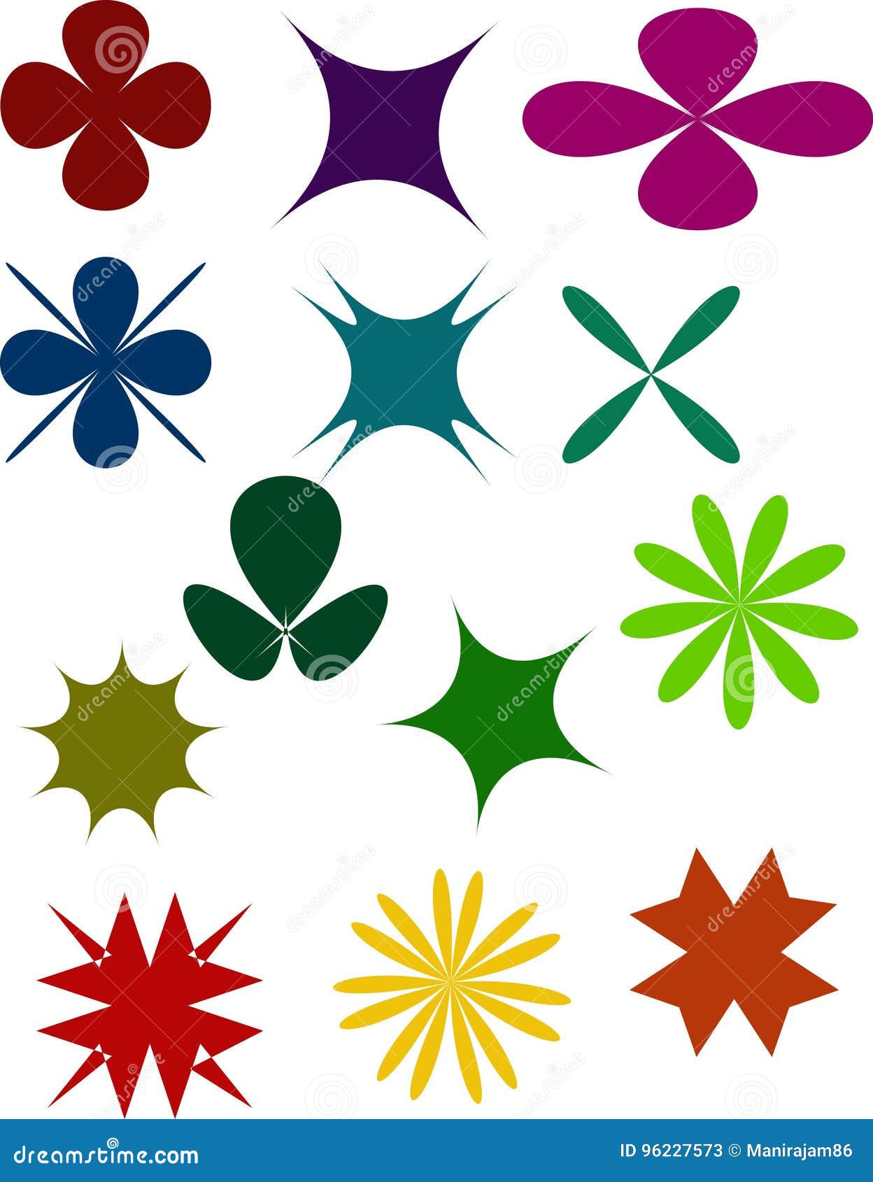 Symbole de fleur illustration de vecteur. Illustration du fleur - 96227573