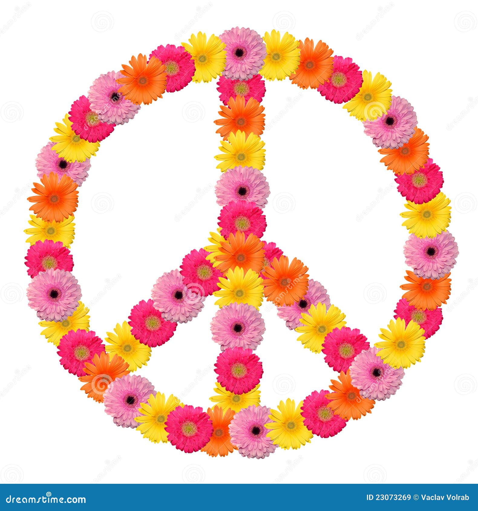 Symbole de fleur de paix image stock. Image du génial - 23073269