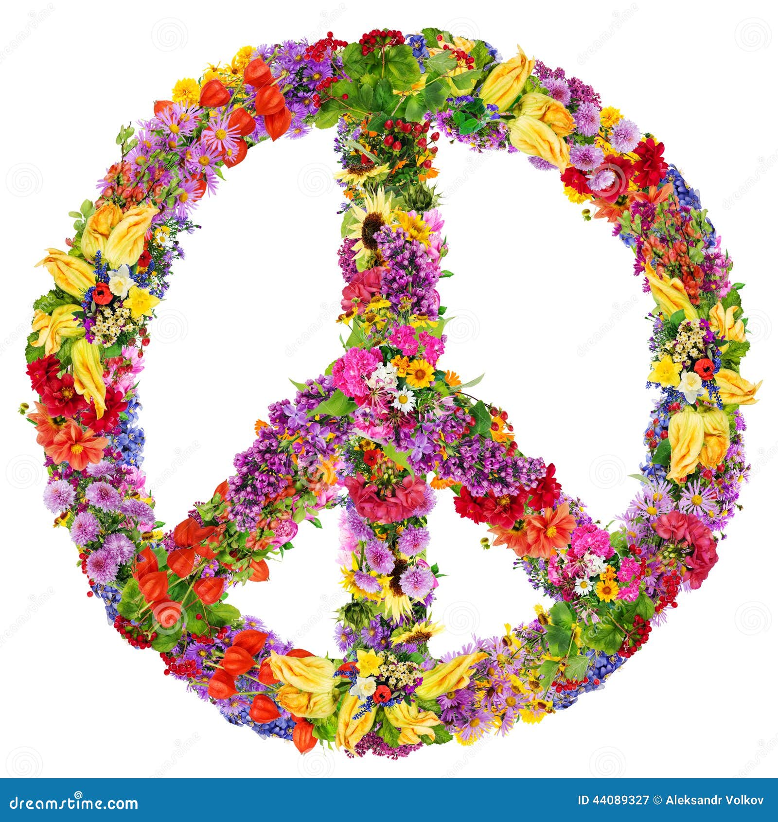 Symbole de fleur de paix image stock. Image du heureux - 44089327