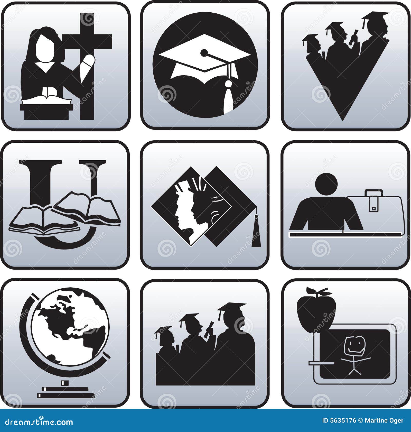 Symbole de graduation. illustration de vecteur. Illustration du école ...
