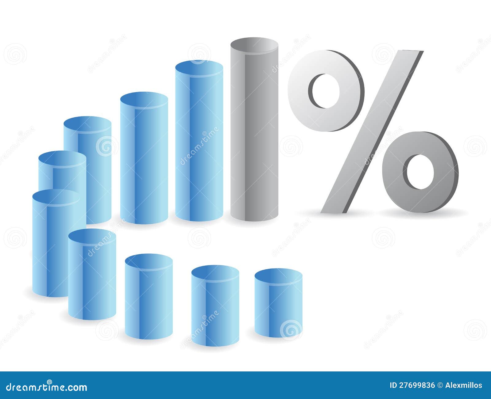 Symbole De Graphique Et De Pourcentage Illustration Stock ...