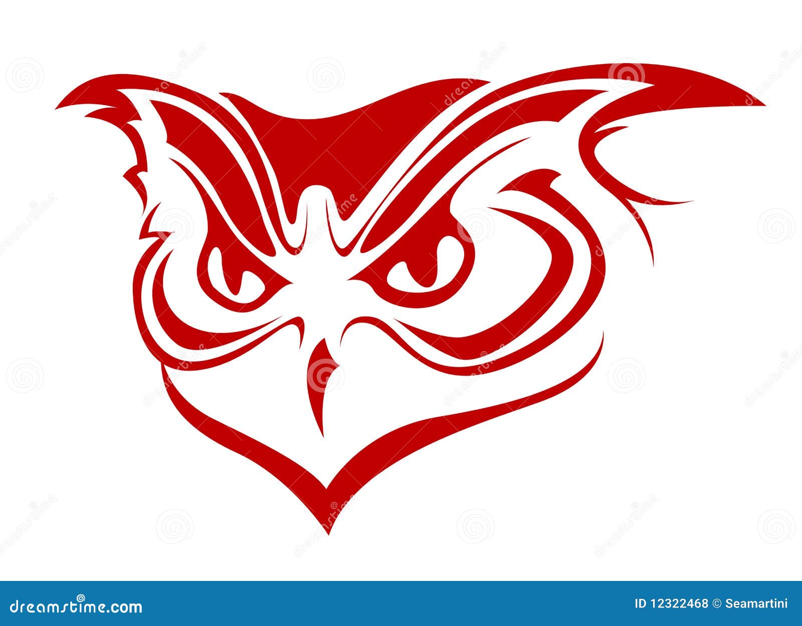 Symbole de hibou illustration de vecteur. Illustration du halloween ...