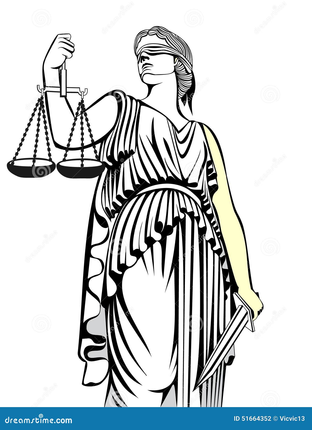 Symbole De Justice Themis égalité Un Procès équitable Loi Photo stock ...