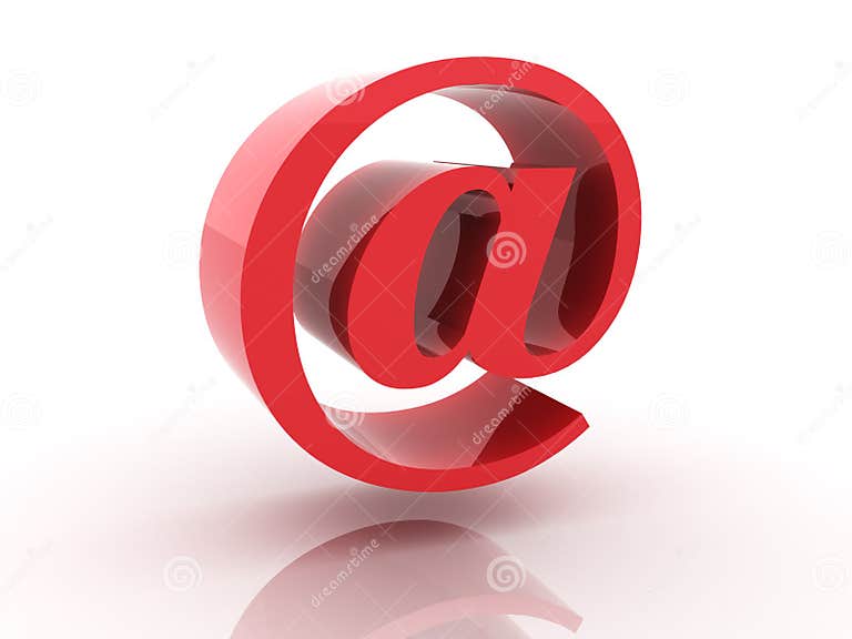 Symbole de l'email 3d illustration stock. Illustration du signe - 2229120