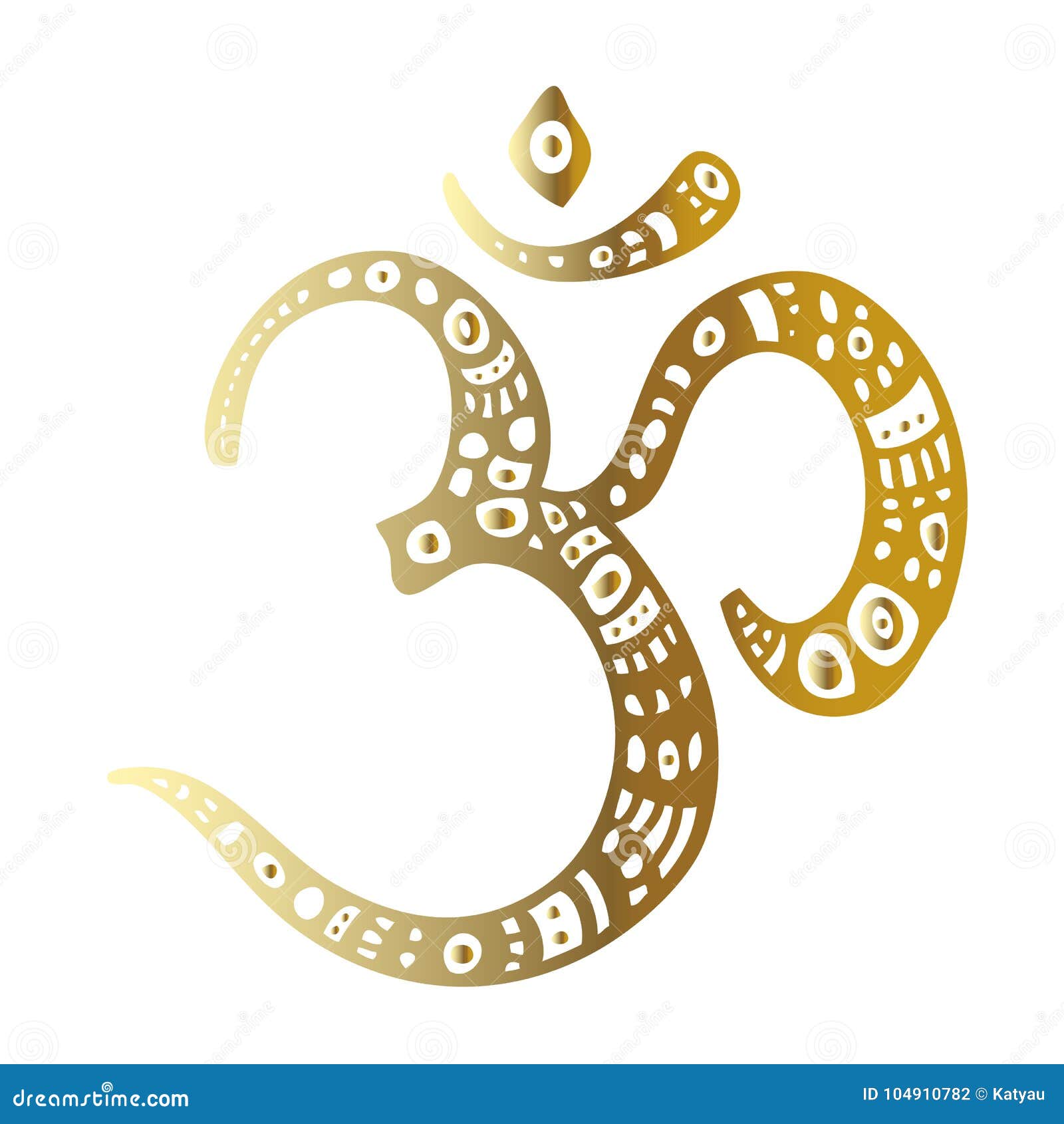 Symbole de l'OM Aum, ohm illustration stock. Illustration du élément ...