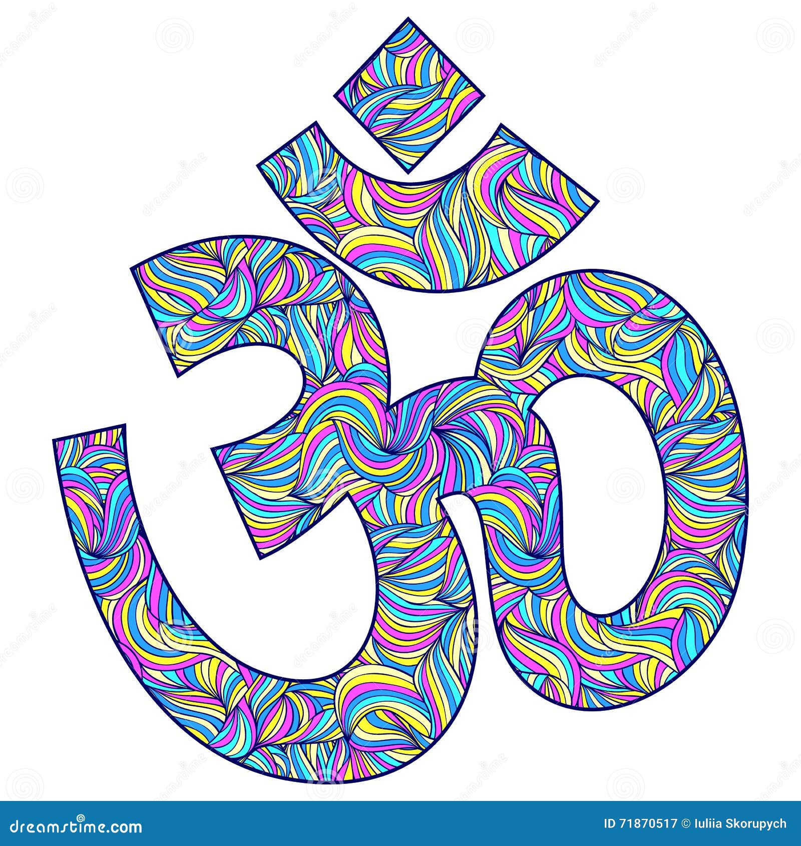 Symbole De L'OM Sur Le Fond Blanc Illustration de Vecteur ...