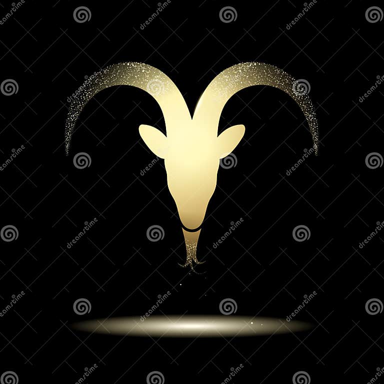 Symbole de la chèvre illustration de vecteur. Illustration du ...