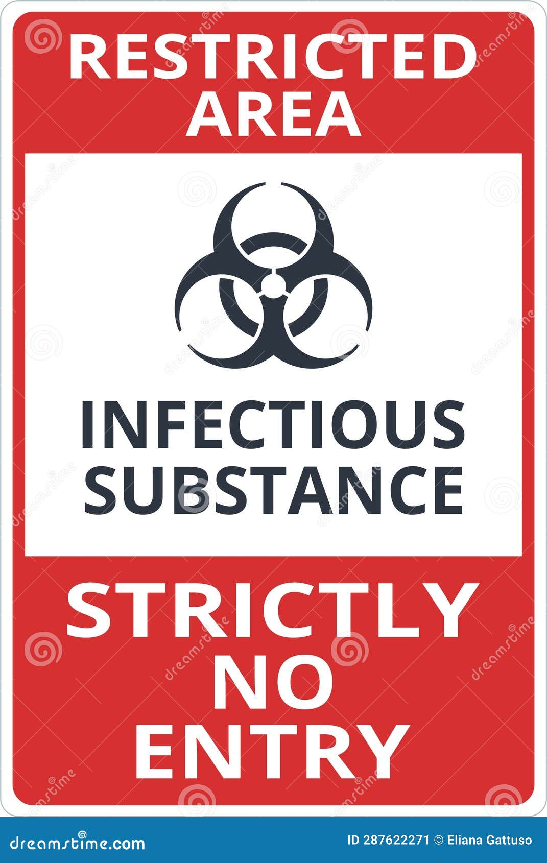 Symbole De La Substance Infectieuse Illustration de Vecteur ...