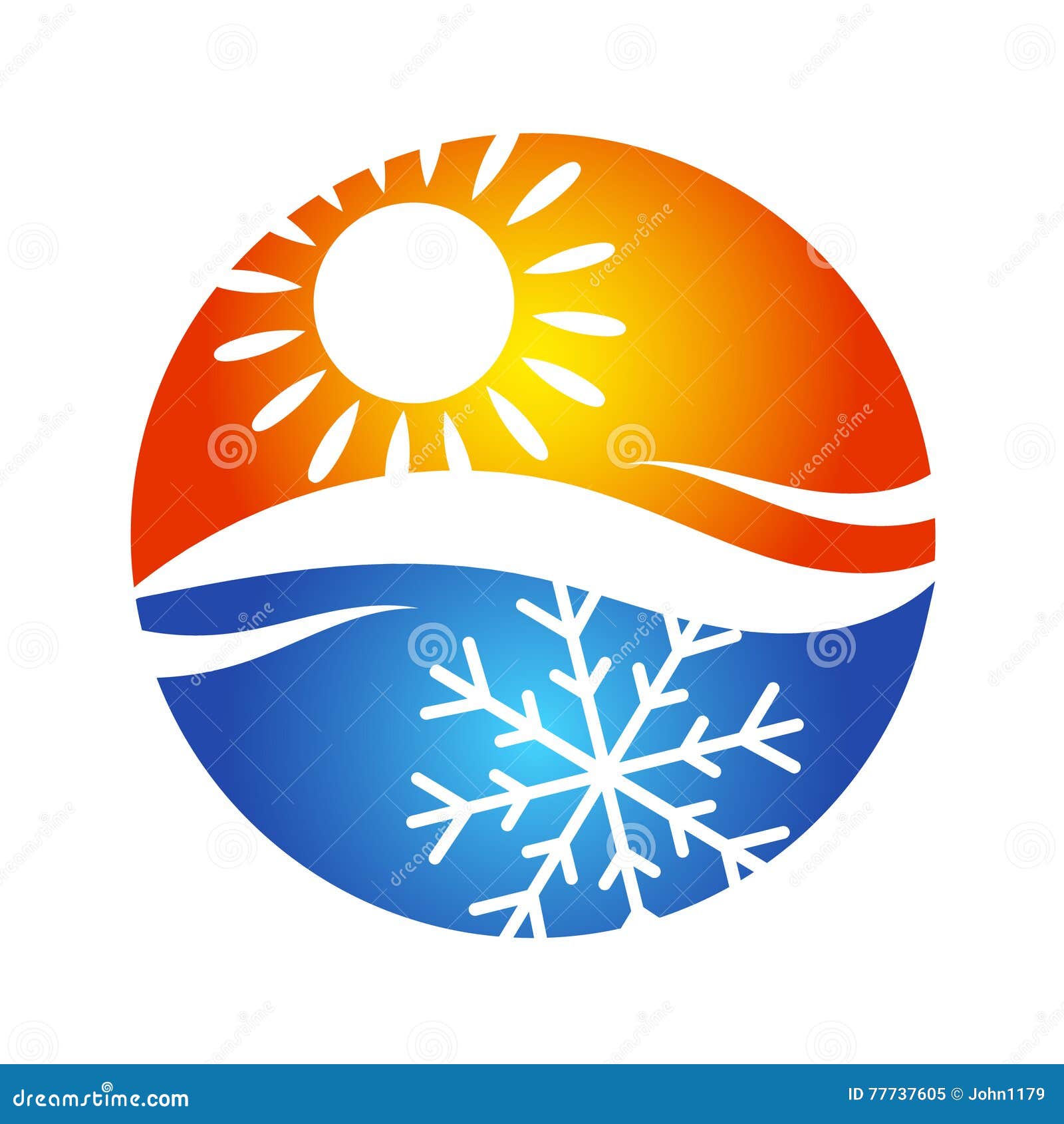 Symbole De Logo De Climatisation Illustration Stock - Illustration du ...