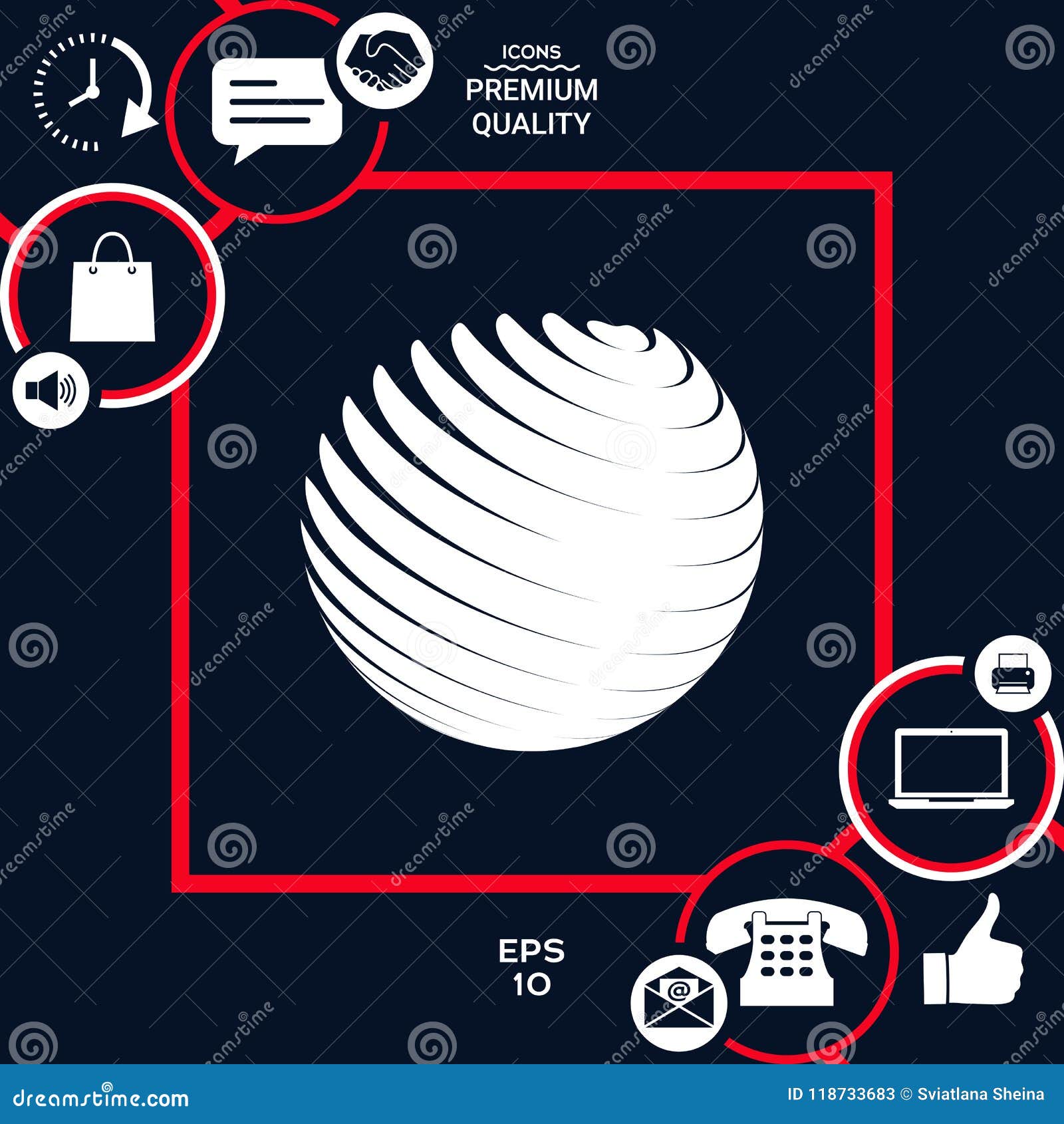 Symbole De Logo De La Terre Illustration de Vecteur - Illustration du ...