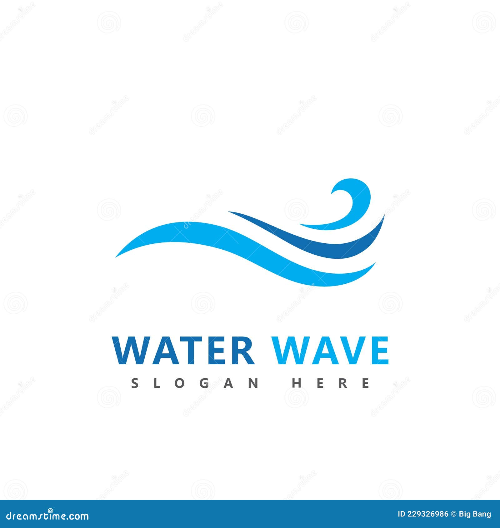 Symbole De Logo Vague Illustration Illustration de Vecteur ...